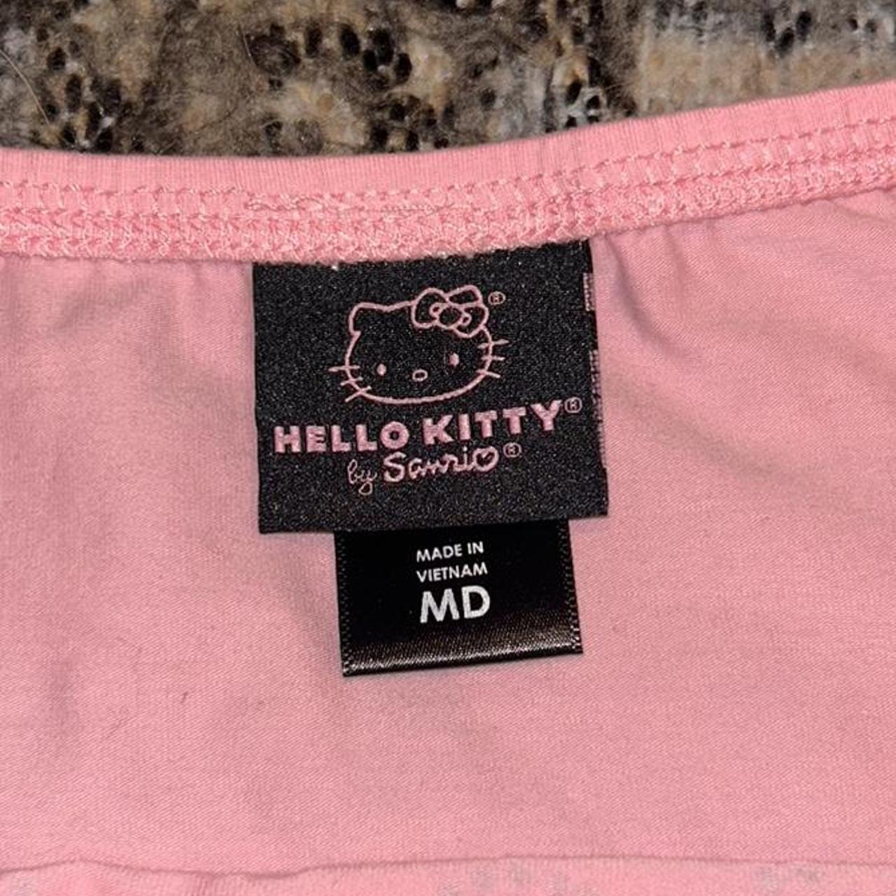 Pink Hello Kitty rhinestone halter top... | Depop