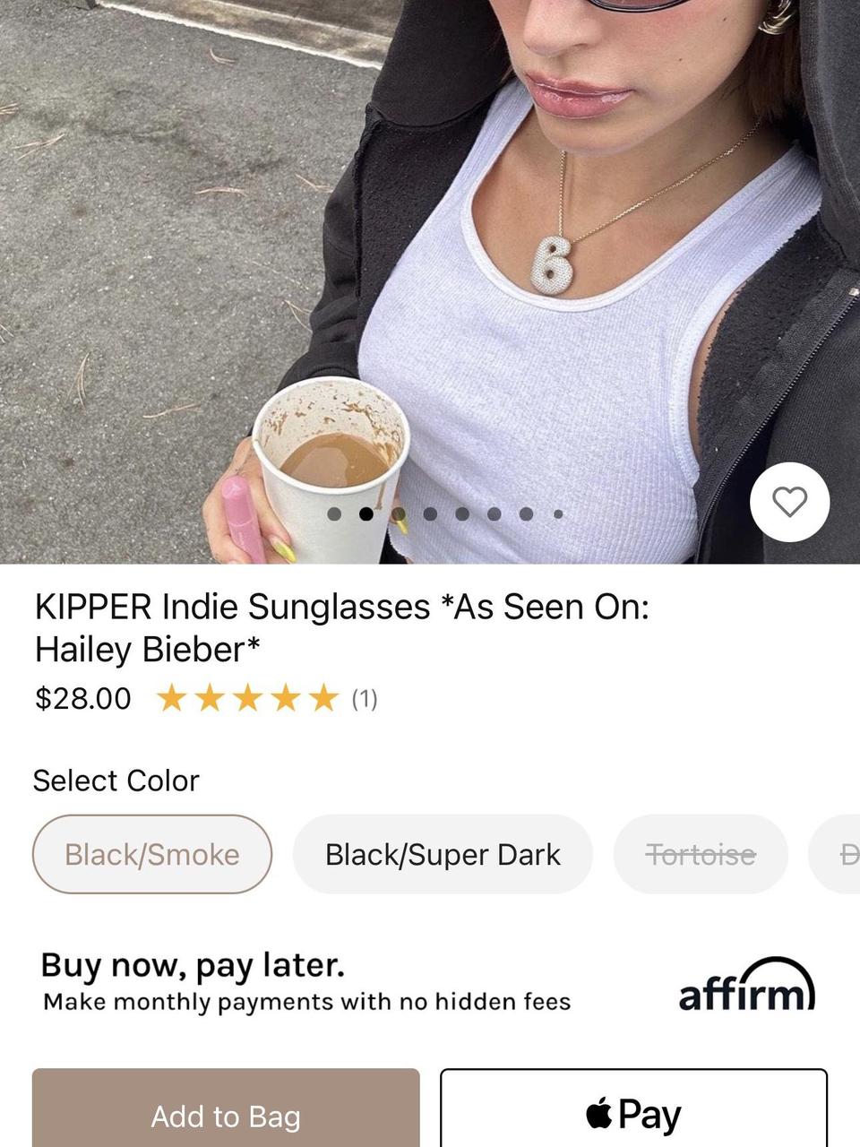 Giant Vintage Kipper Sunglasses As seen on Hailey... - Depop