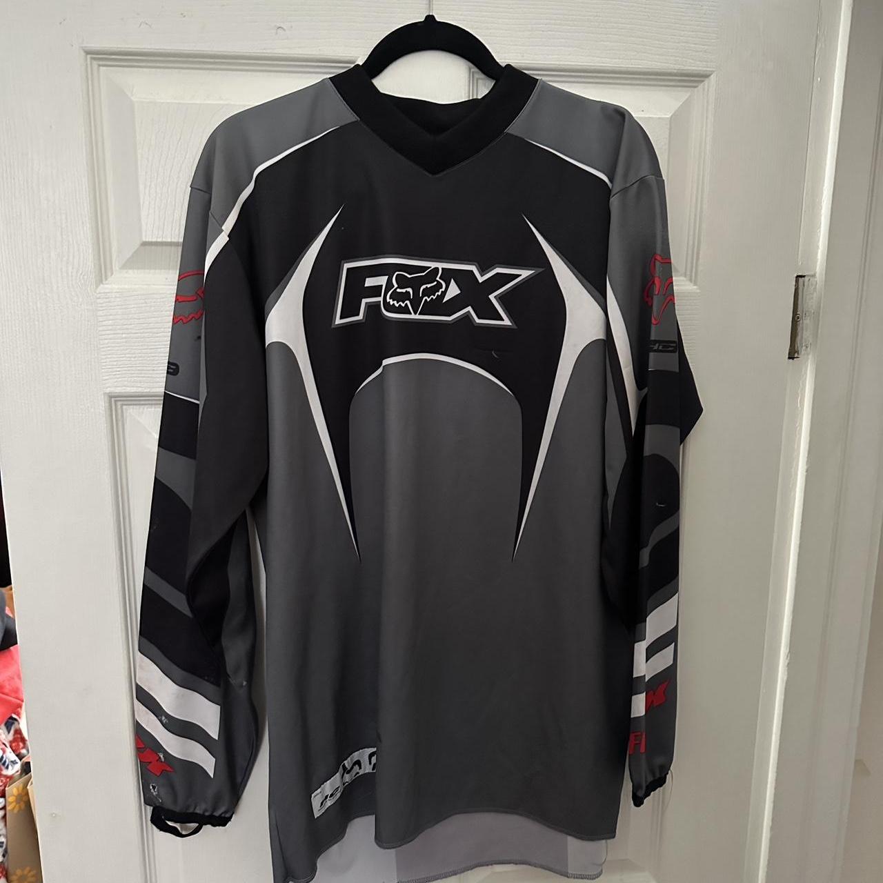Fox Racing Shirt (Heavily Worn) - Depop