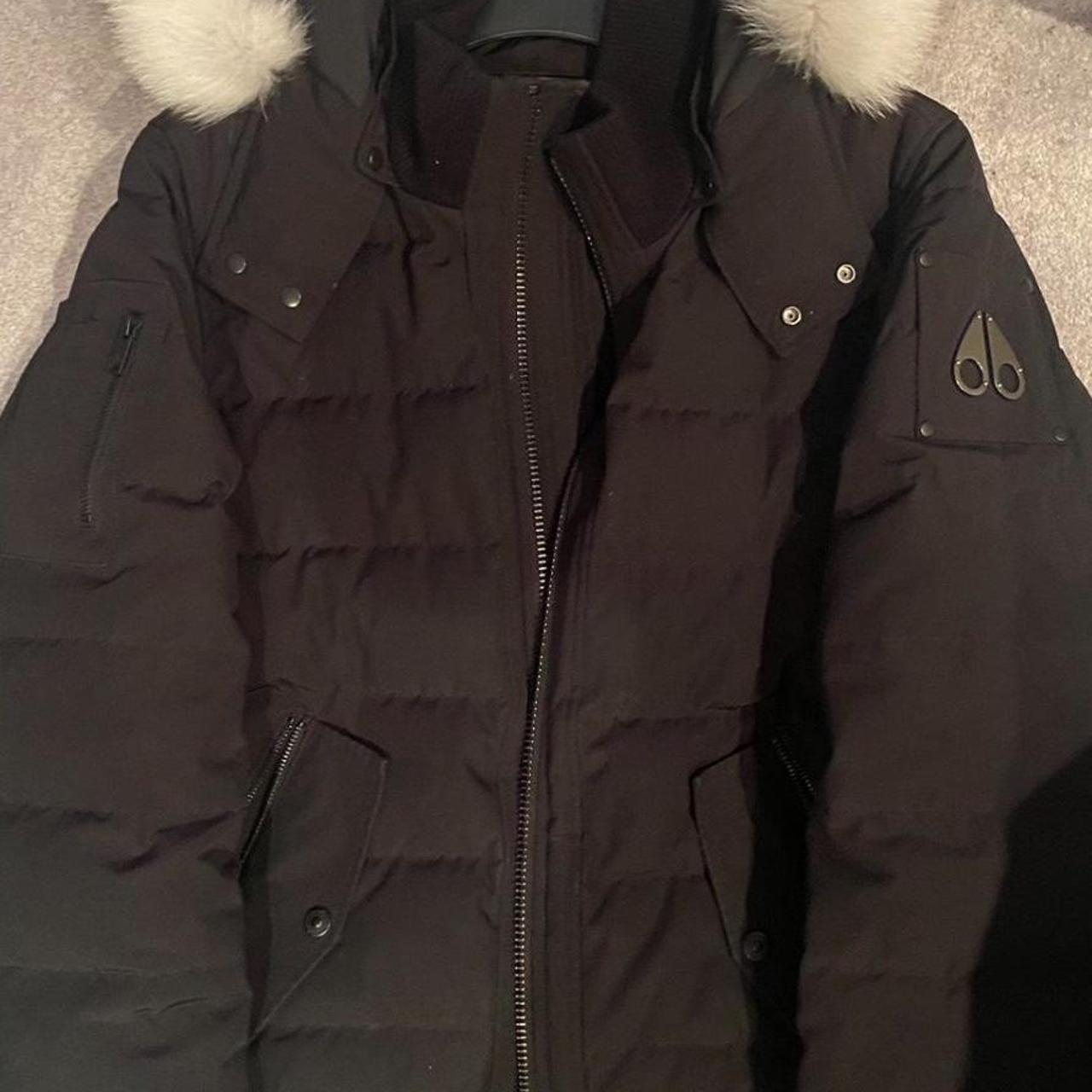 Black Moose Knuckles Coat White Fur Hood🌟 All Sizes... - Depop