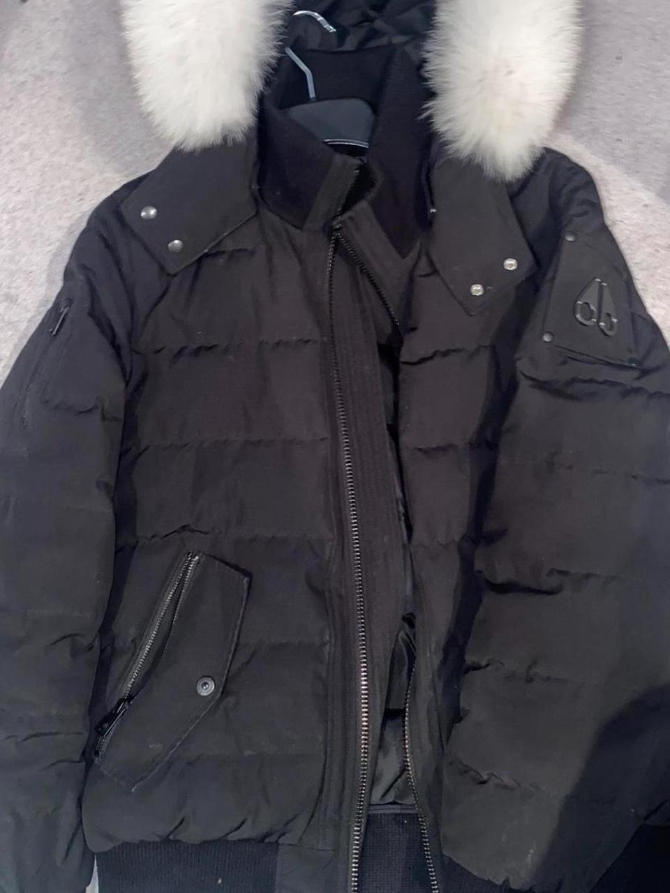 Black Moose Knuckles Coat White Fur Hood🌟 All Sizes... - Depop