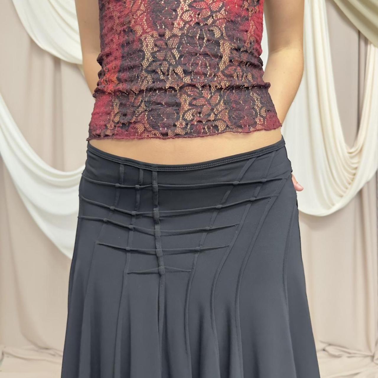 BLACK STRETCH SKIRT by Plein Sud Faycal Amor Soft... | Depop