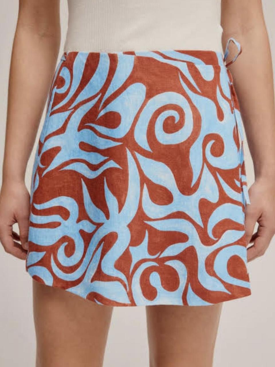 Venroy blue riad print. Size 8. Selling as set or... - Depop