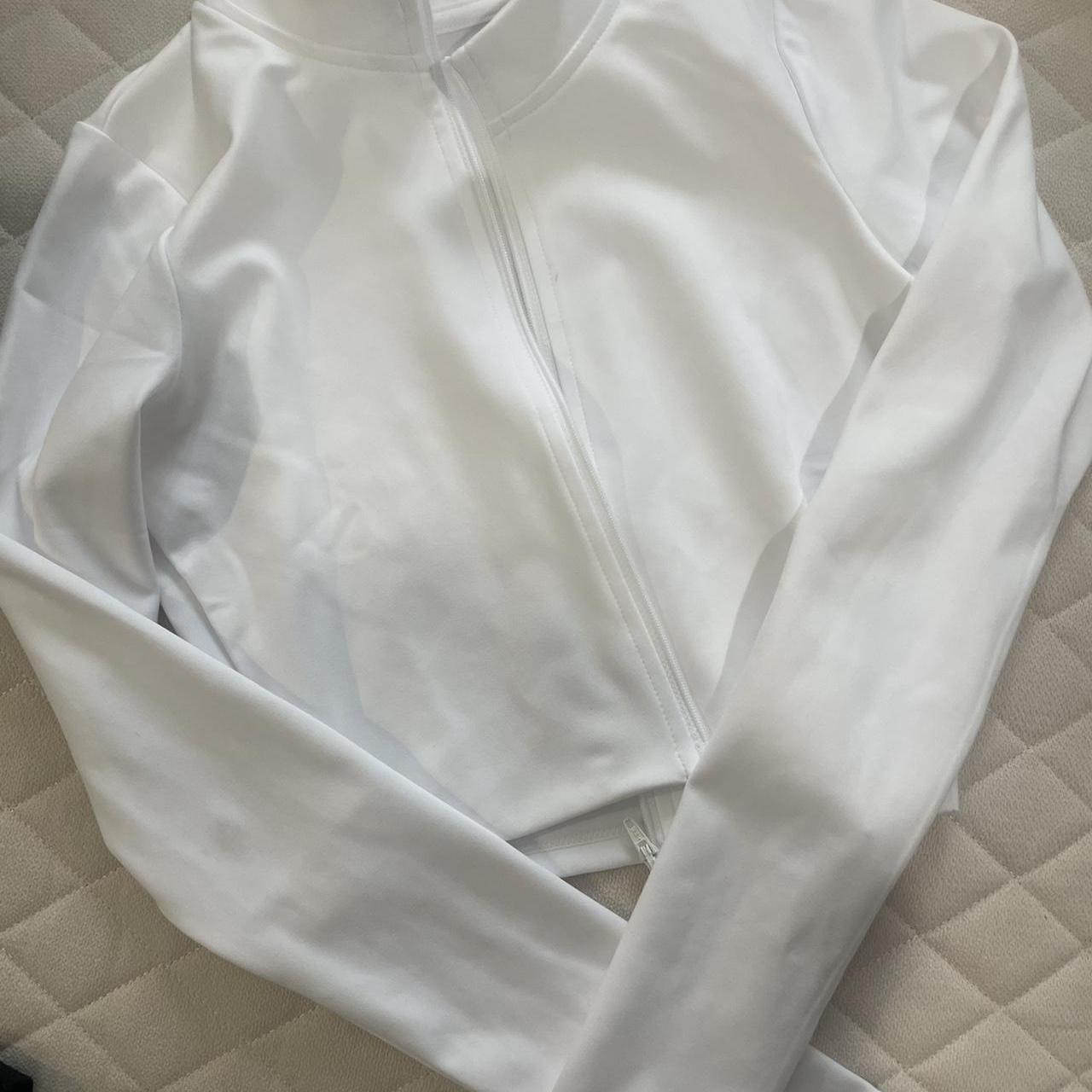 CSB SERENITY SCULPT ZIP JACKET WHITE SMALL I used... | Depop