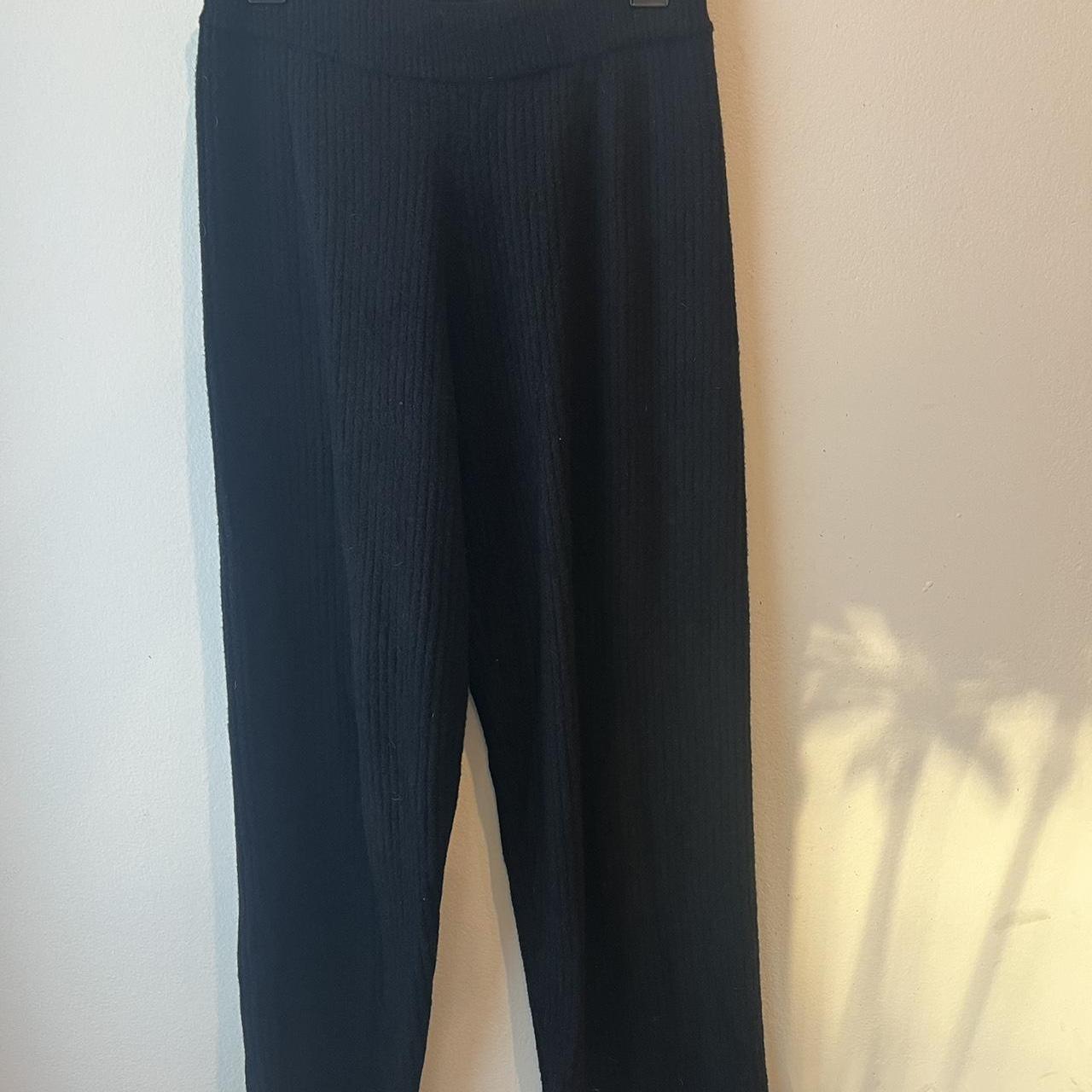 Spiritual gangster ankle ribbed straight leg sweats.... - Depop