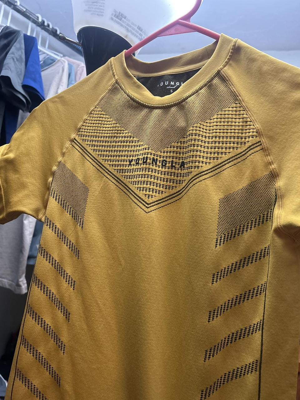 Young LA superhero compression yellow men’s small. - Depop