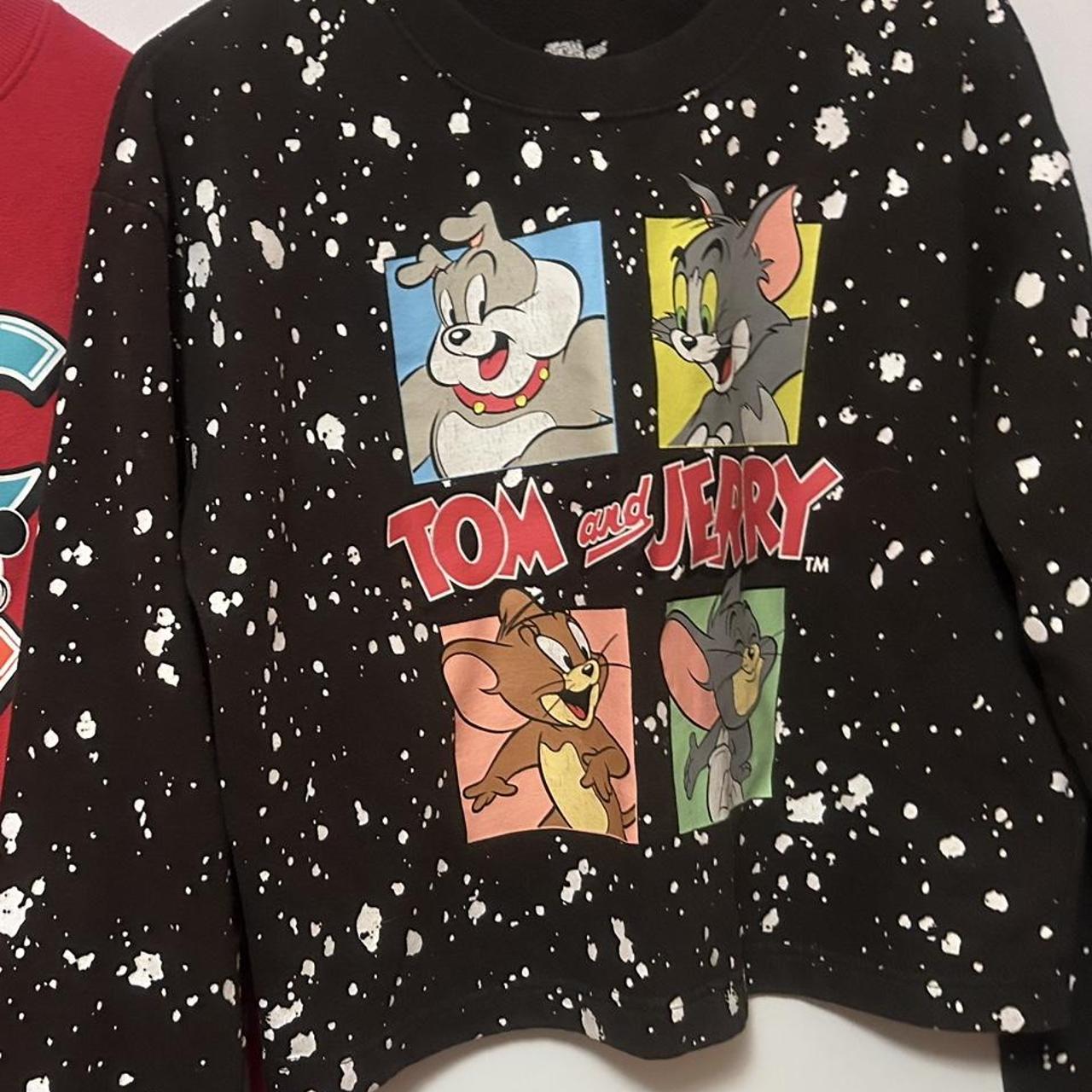 Tom and Jerry crew neck L (11-13) YOUTH Adult woman... - Depop