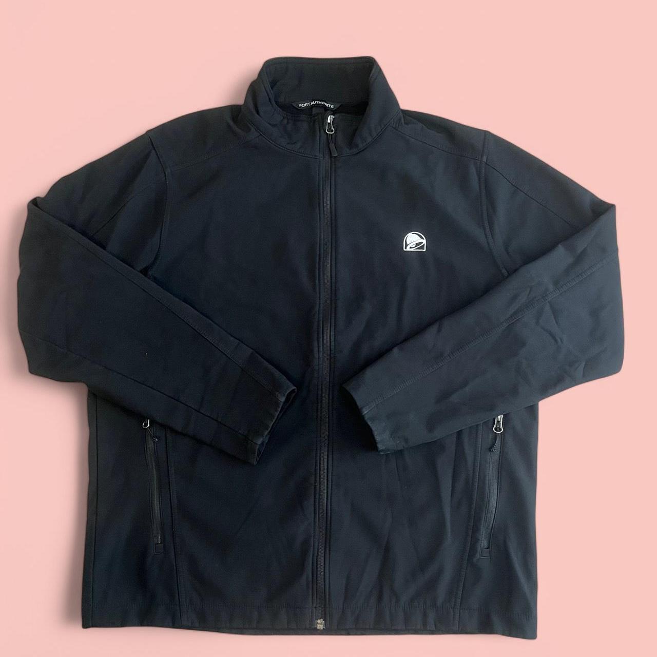 Taco Bell Soft Shell Zip Up Jacket Size Large | Depop