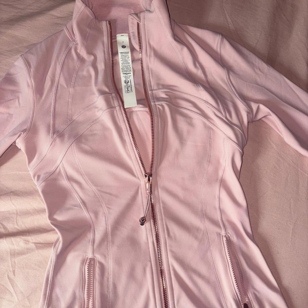 Authentic Pink haze Lulu jacket full length sold out... | Depop