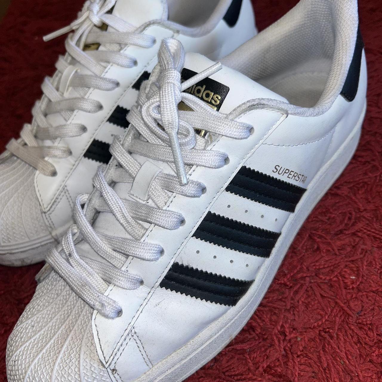 Adidas Superstar trainers in white and black #Superstar | Depop
