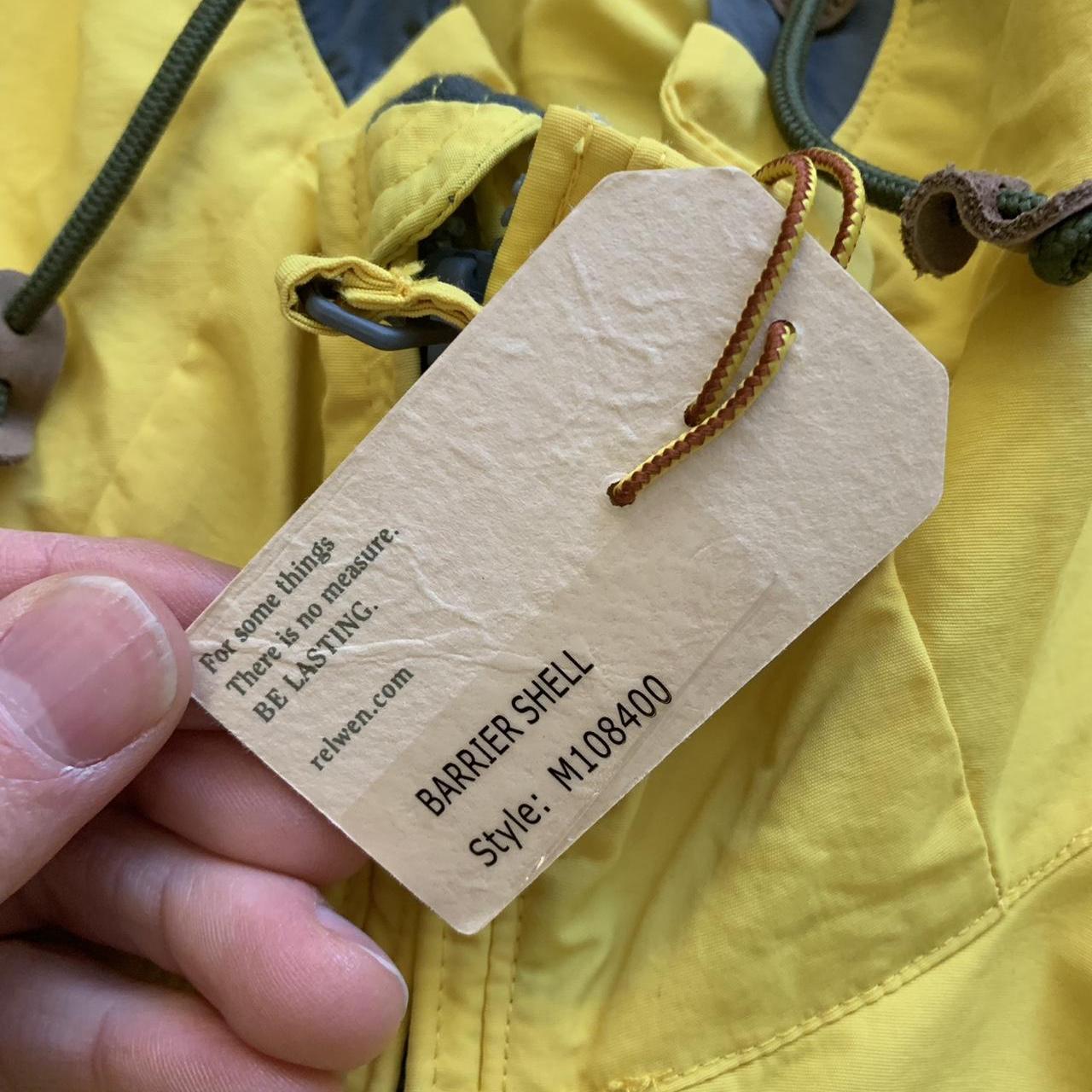 NWT Relwen Barrier Shell Jacket in Yellow Sun New... | Depop