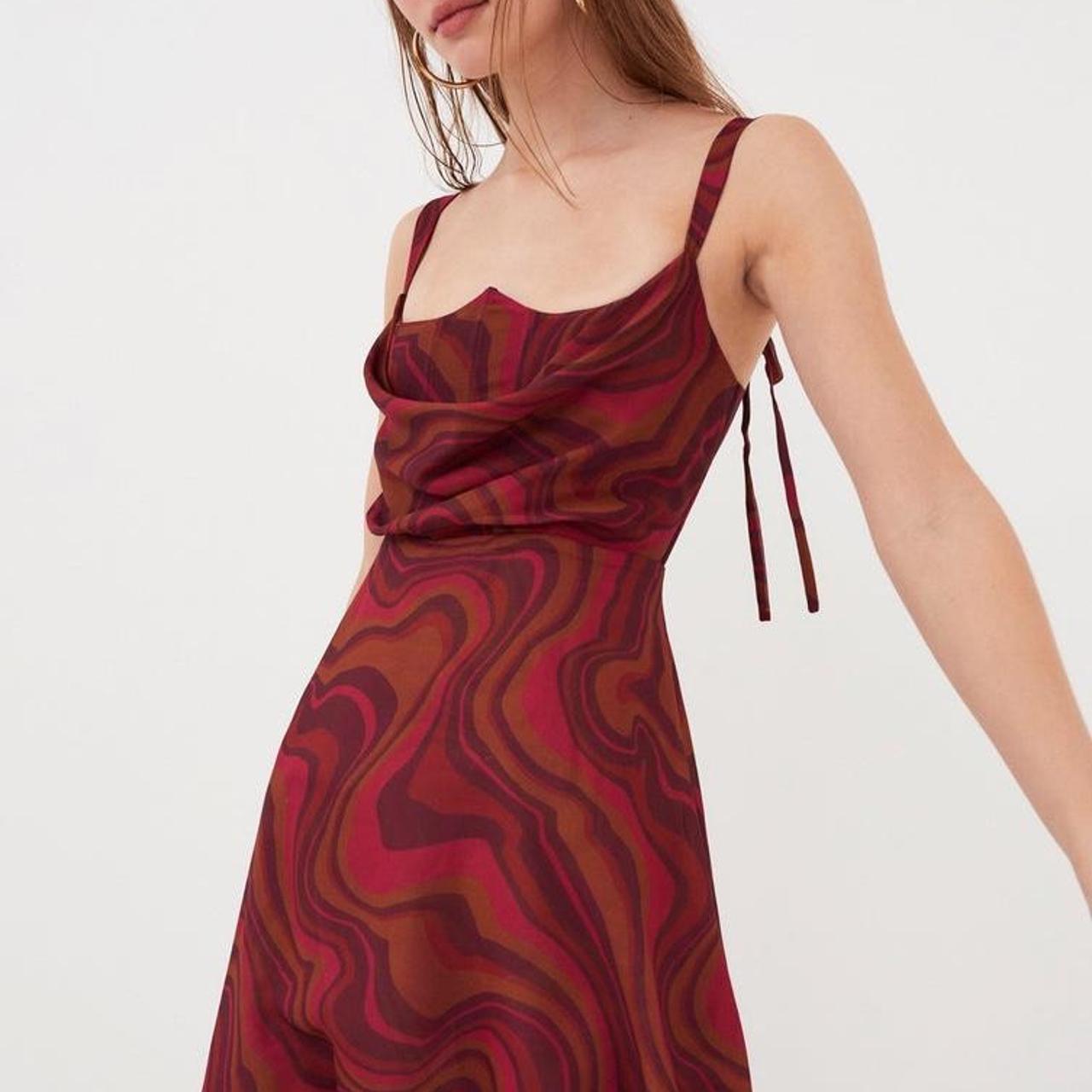 FOR LOVE & LEMONS Red Eleanor Mini Dress Size... | Depop