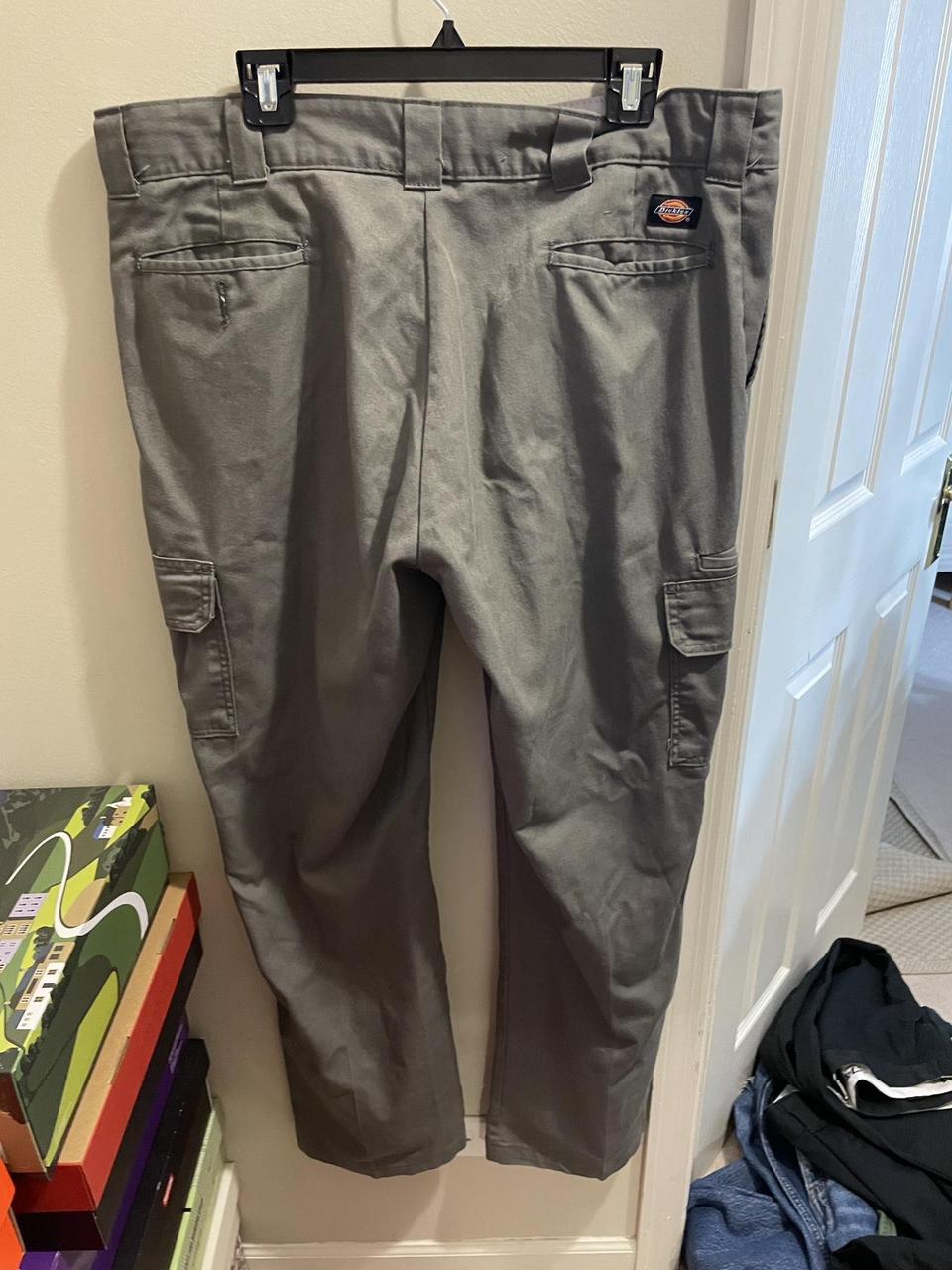 Dickies Regular Straight Fix Cargo Flex Gray Pants... - Depop