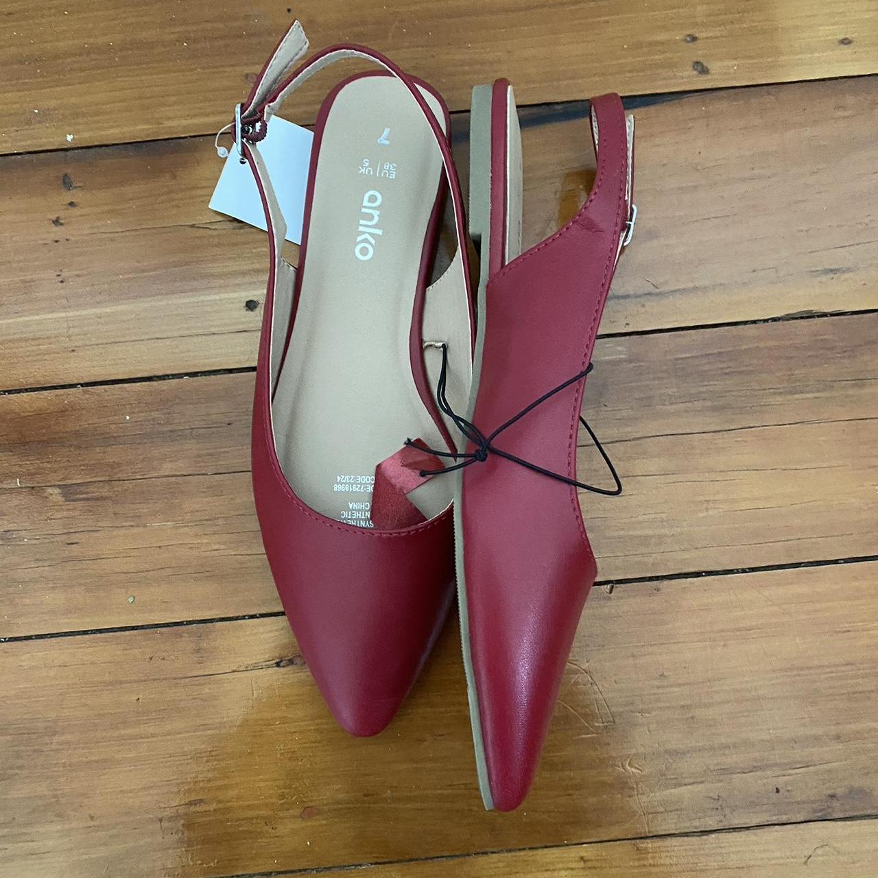 Kmart red ballet flat Strap back | Depop