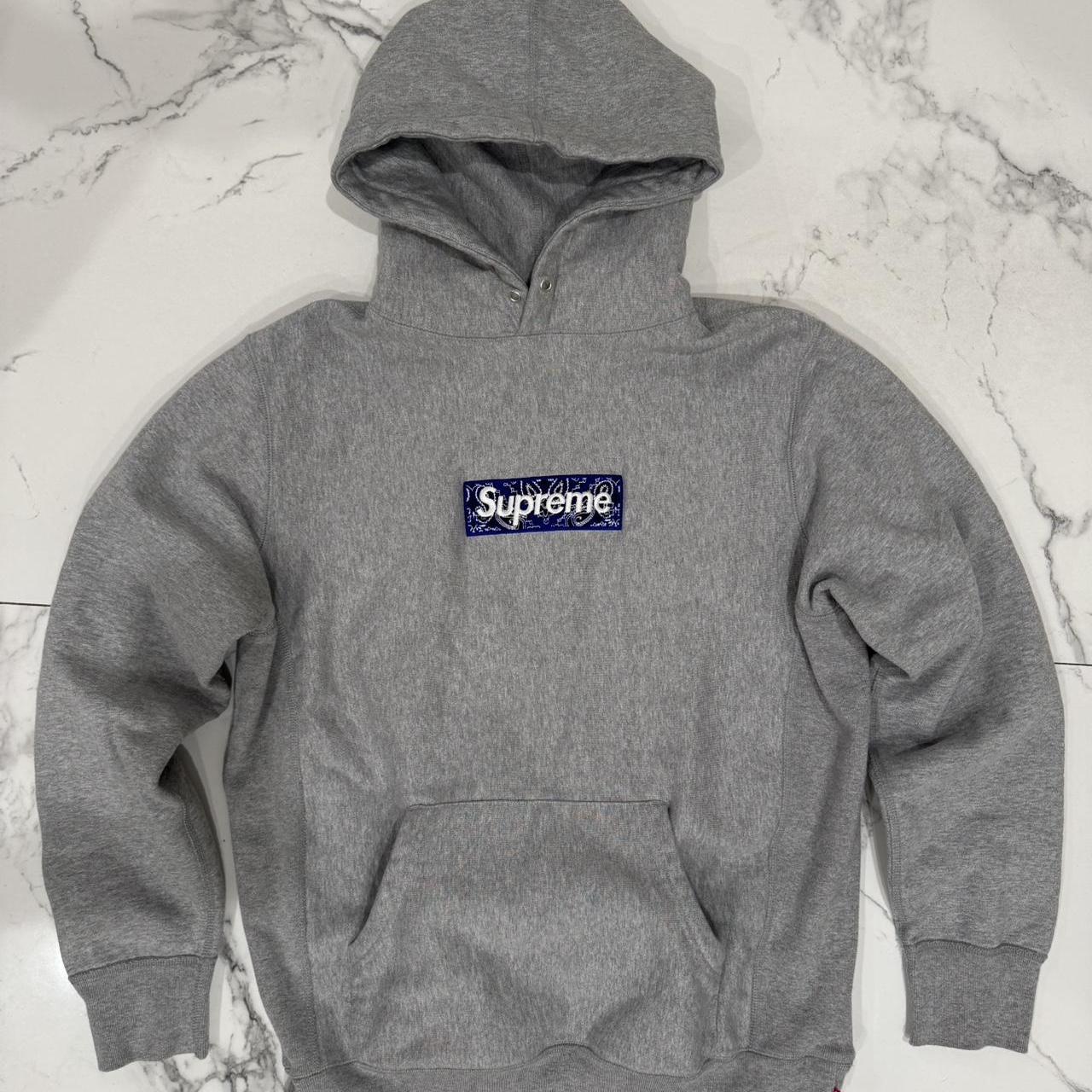 Supreme Blue Paisley Bogo Hoodie | Depop