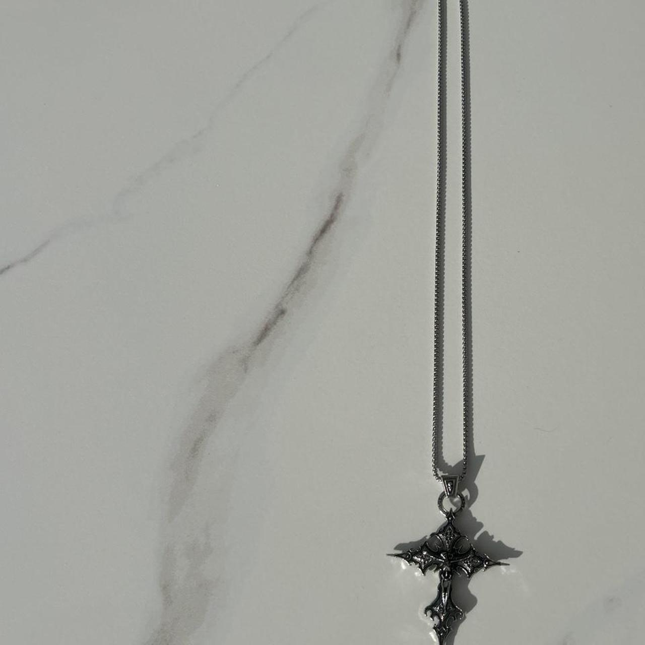 y2k punk Crucified Skelton chain ~⛓️Stainless steel... | Depop