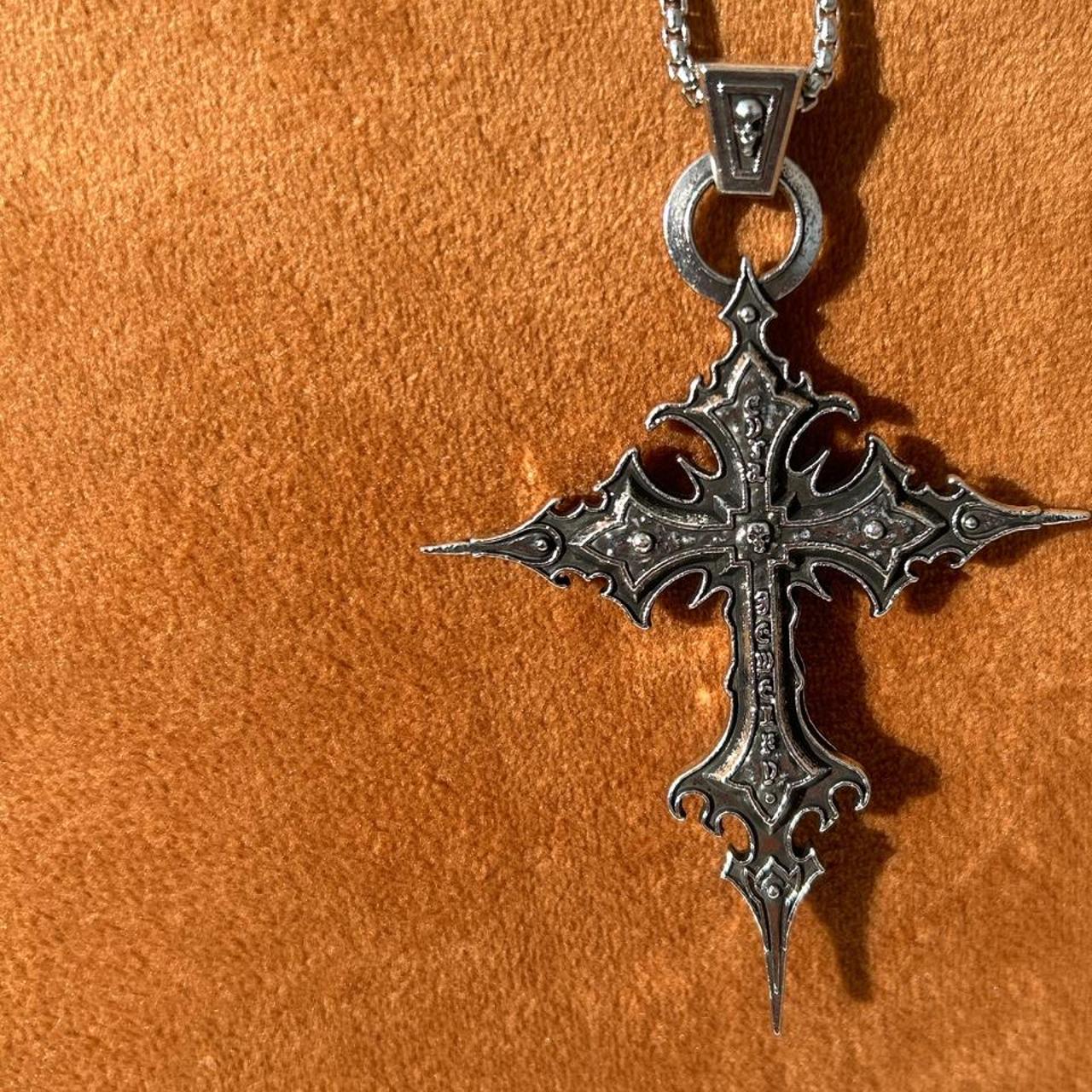 y2k punk Crucified Skelton chain ~⛓️Stainless steel... | Depop