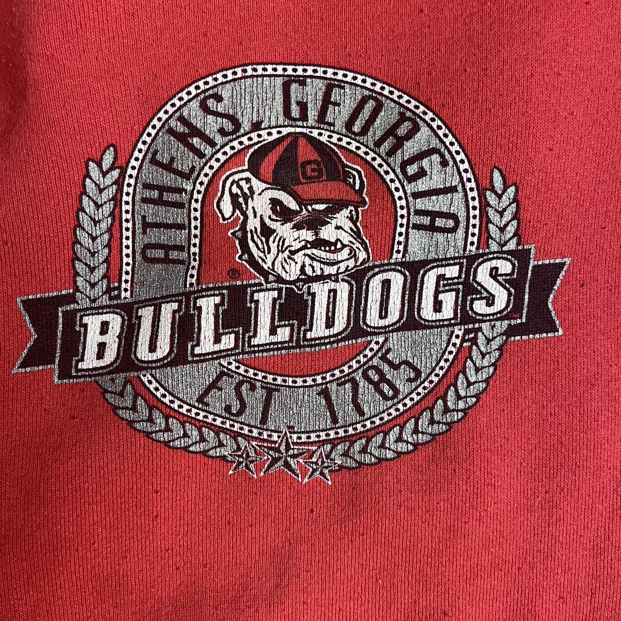 Red and white vintage Georgia Bulldogs sweatpants... | Depop