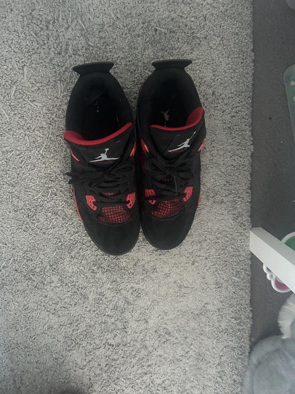 Jordan 4 red thunders basically brand new no box or... - Depop