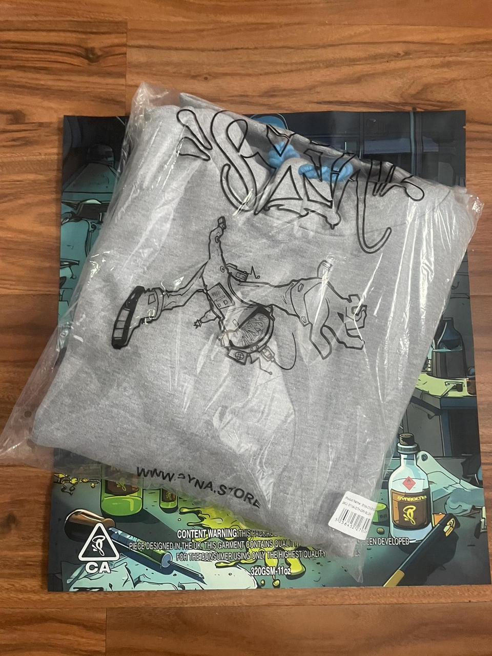 Grey/Blue Syna World Tracksuit Brand New... - Depop