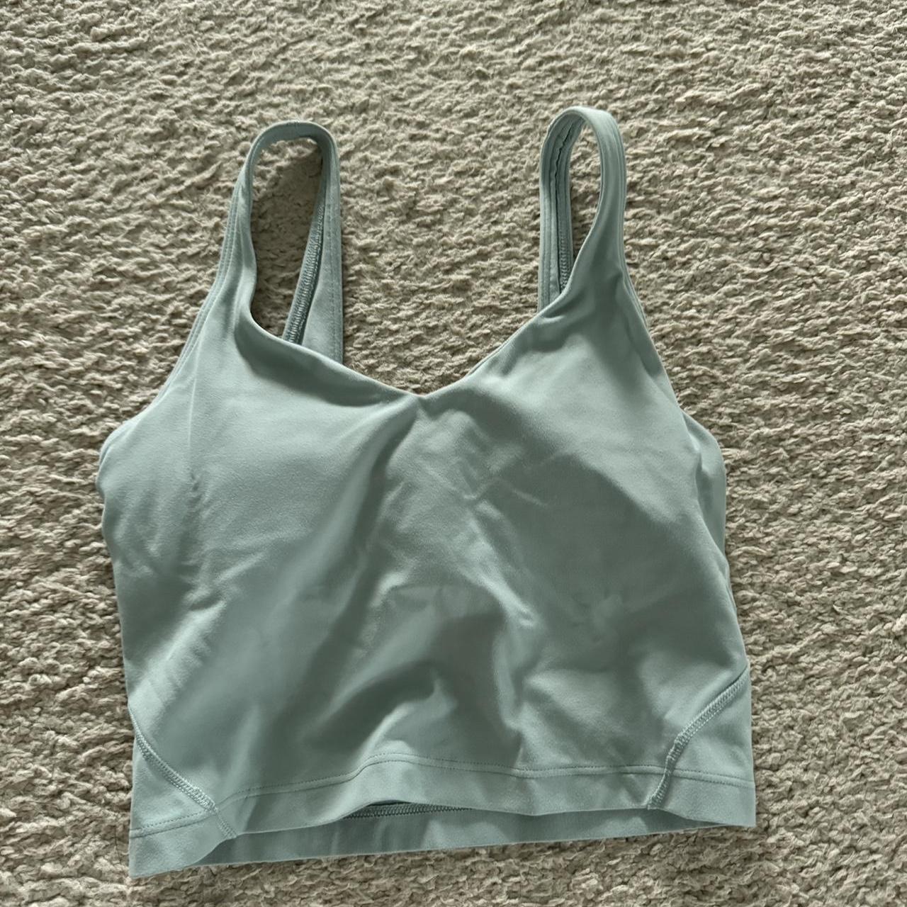 Lululemon align tank greenish color size 4 - Depop
