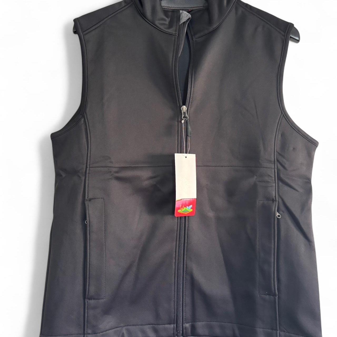 Black softshell vest Size 10 #outdoorwear | Depop