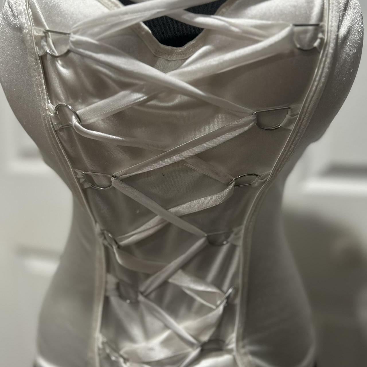 ⋮ lace front corset .ᐟ ֹ ₊ ꒱ ᯓ... | Depop