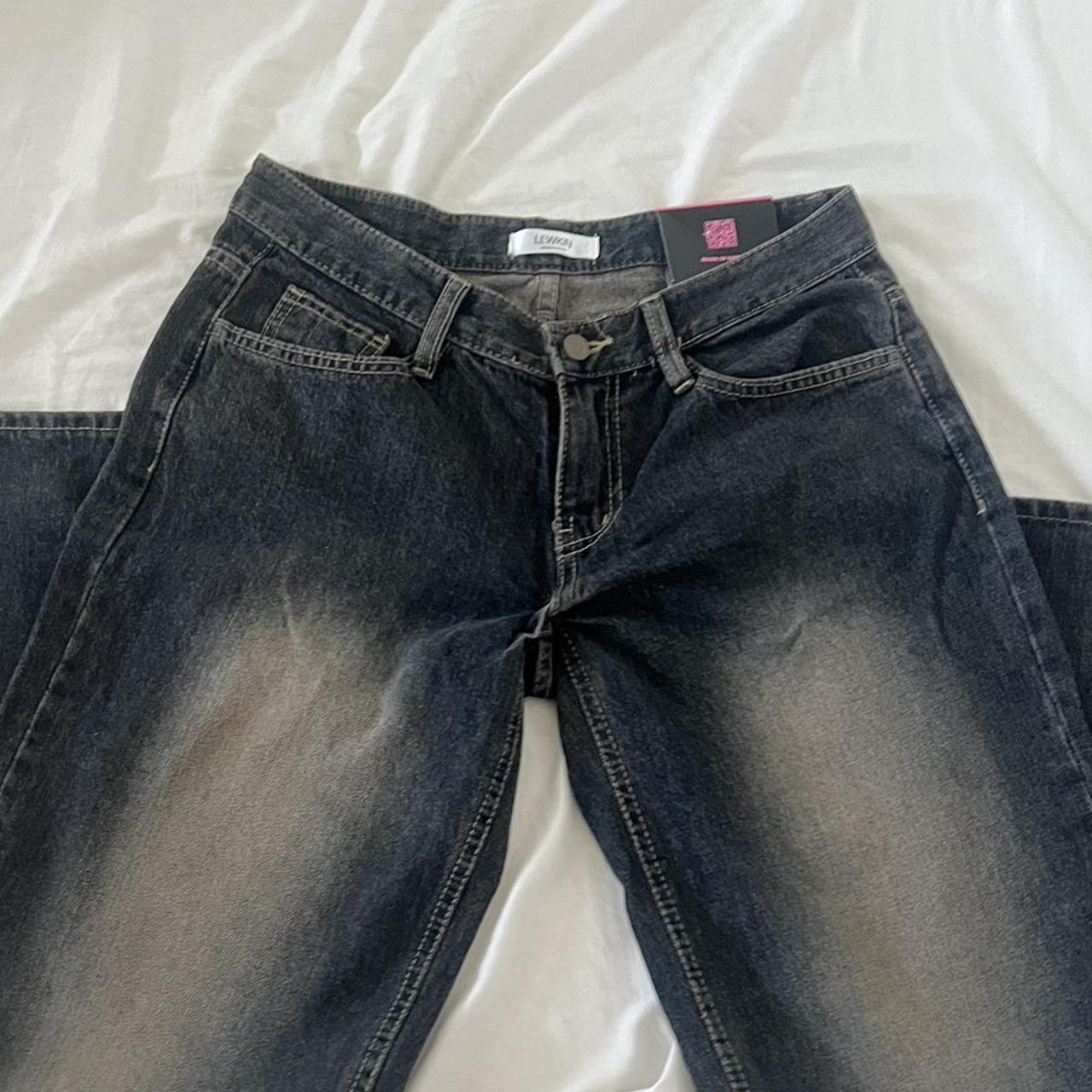 Lewkin brand Made In Korea dark wash/ vintage wash... - Depop