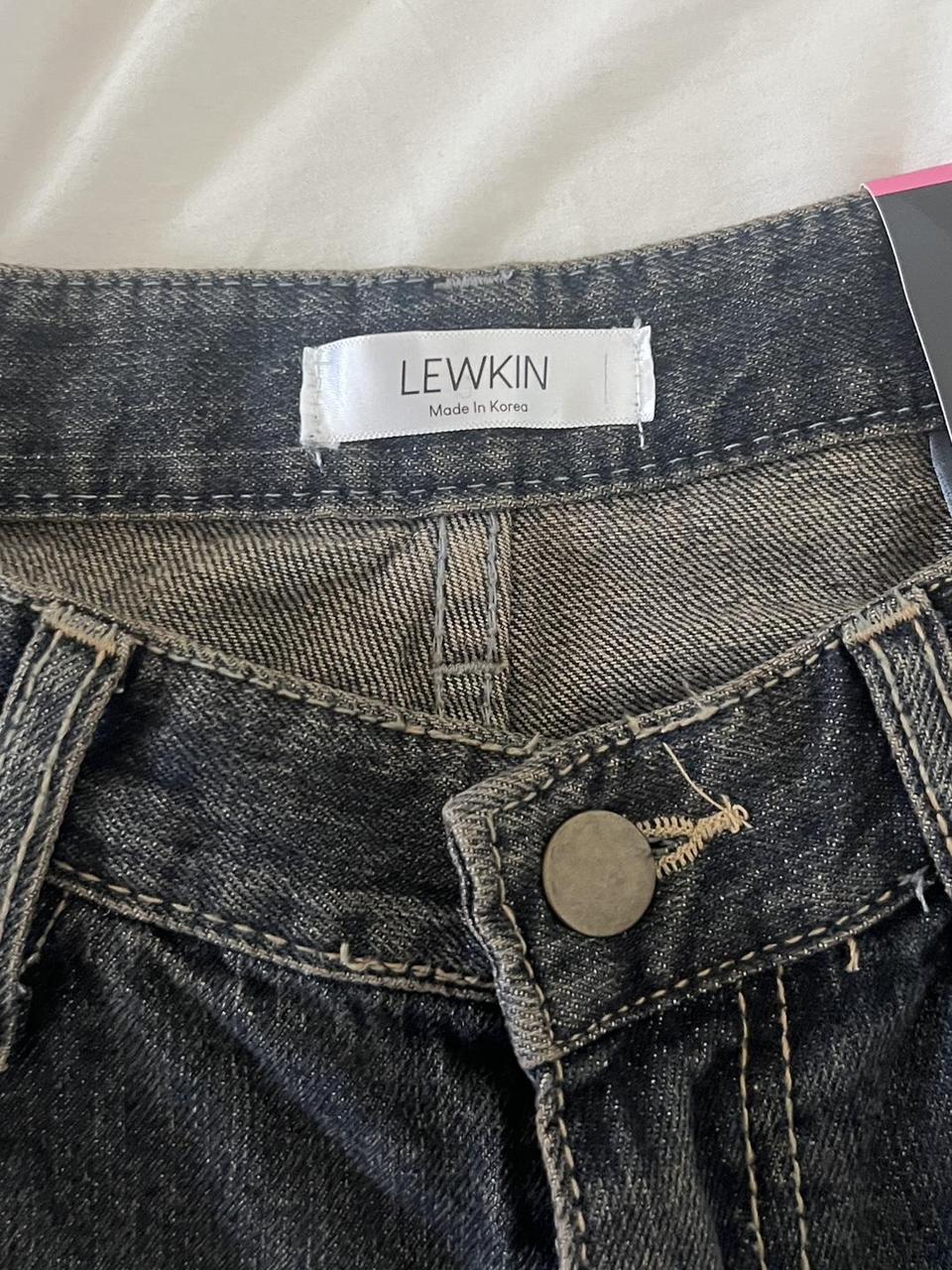 Lewkin brand Made In Korea dark wash/ vintage wash... - Depop