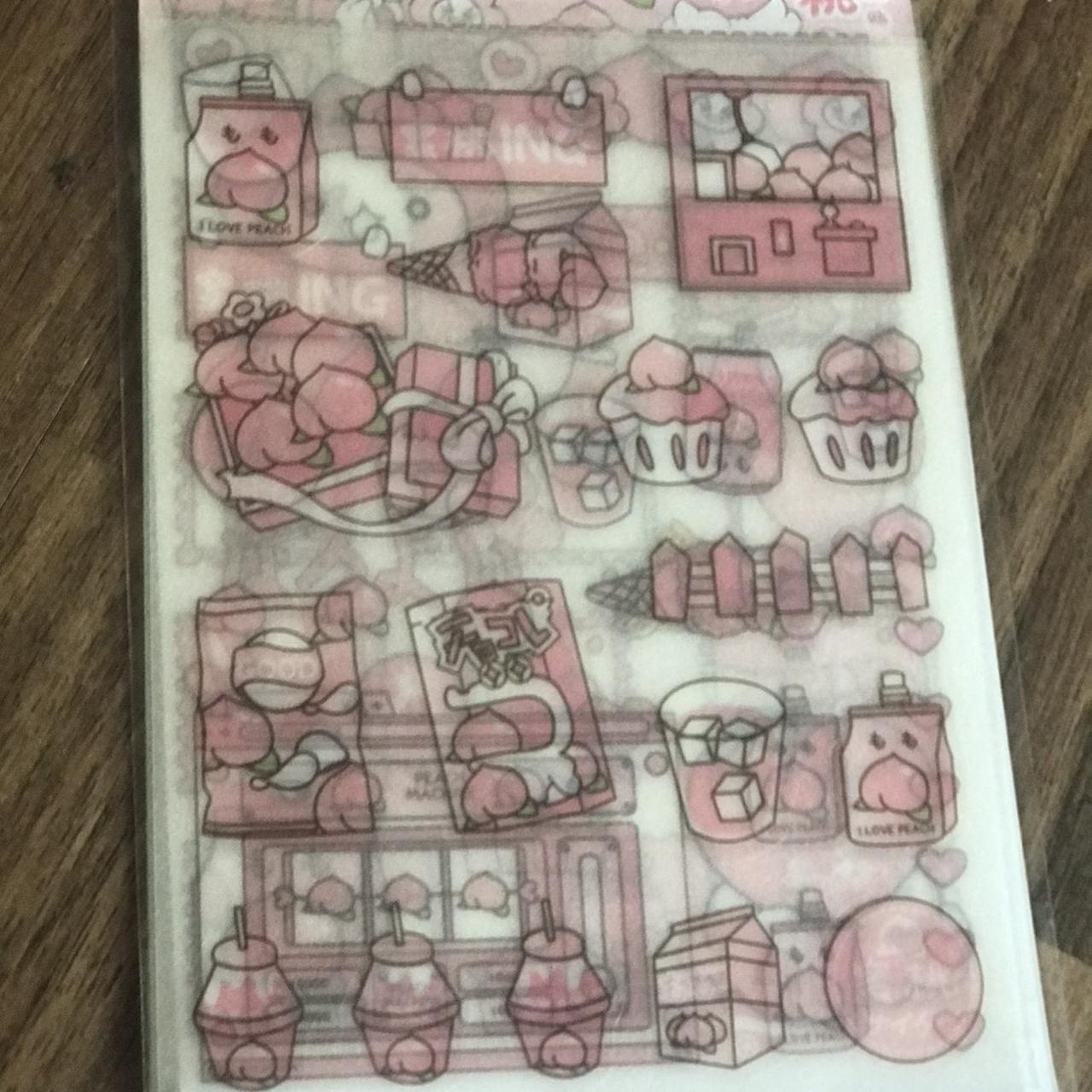 Kawaii Peach sticker pack 🍑