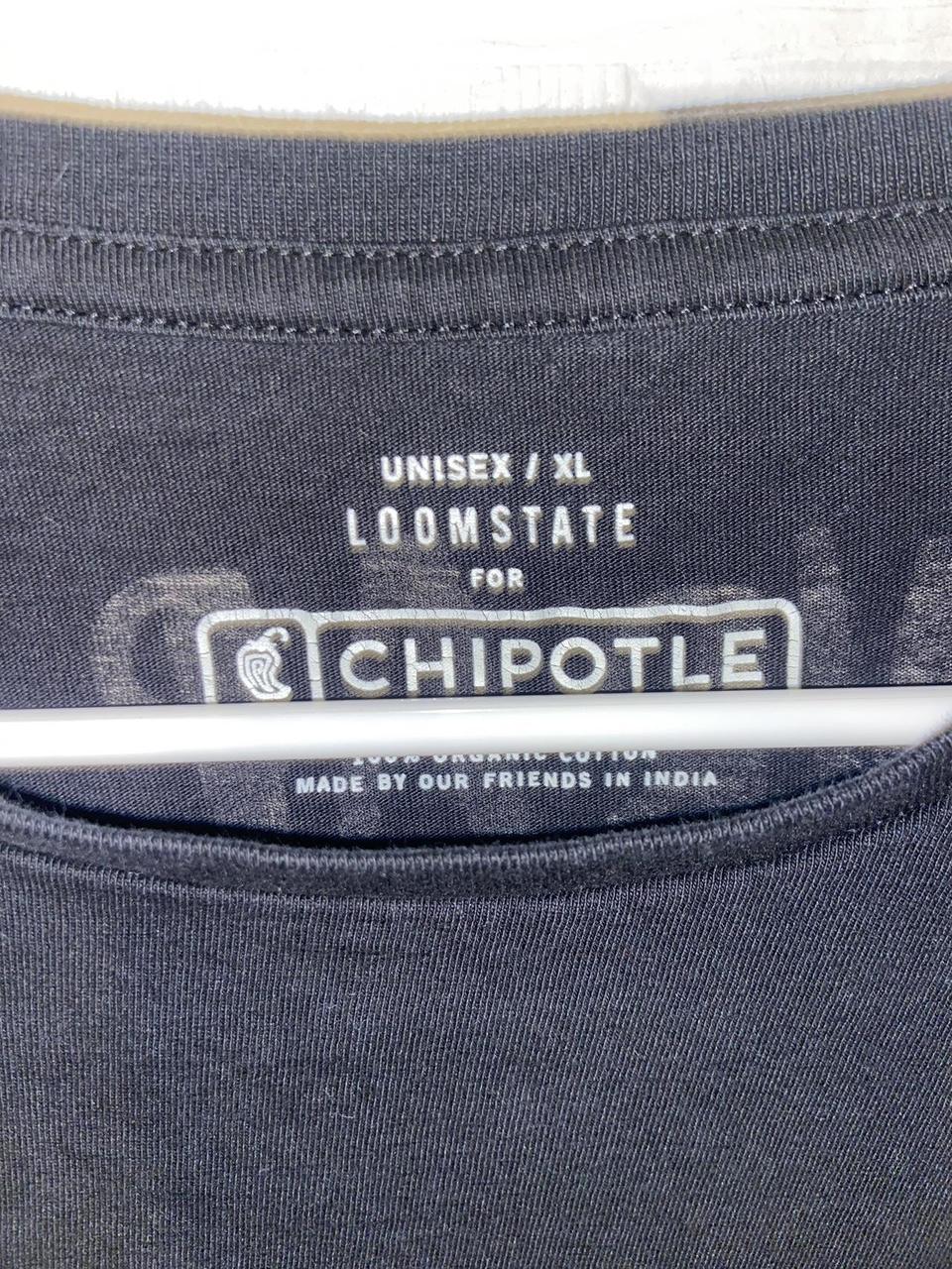 Chipotle shirt. Unisex XL black. Never worn for a... - Depop