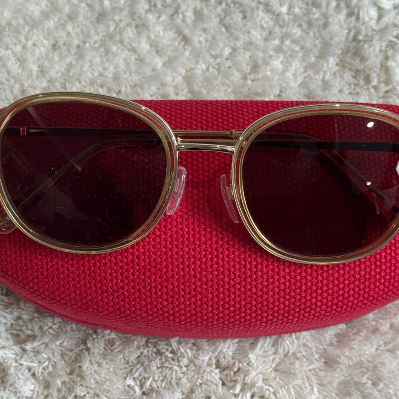 Collette Dinnigan Retro round metal frame sunglasses... | Depop