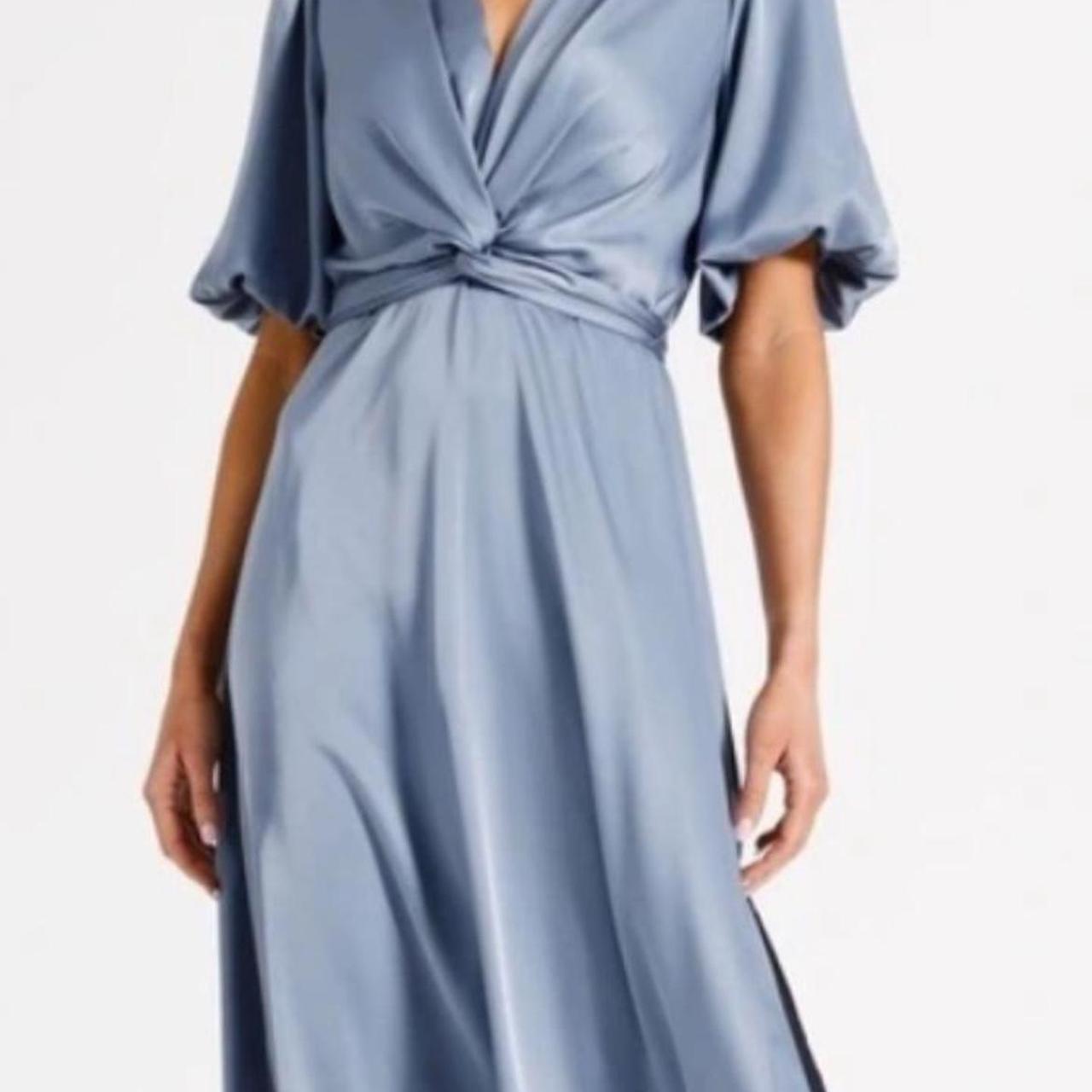 Basque Silk Midi Dress Worn once, excellent... | Depop