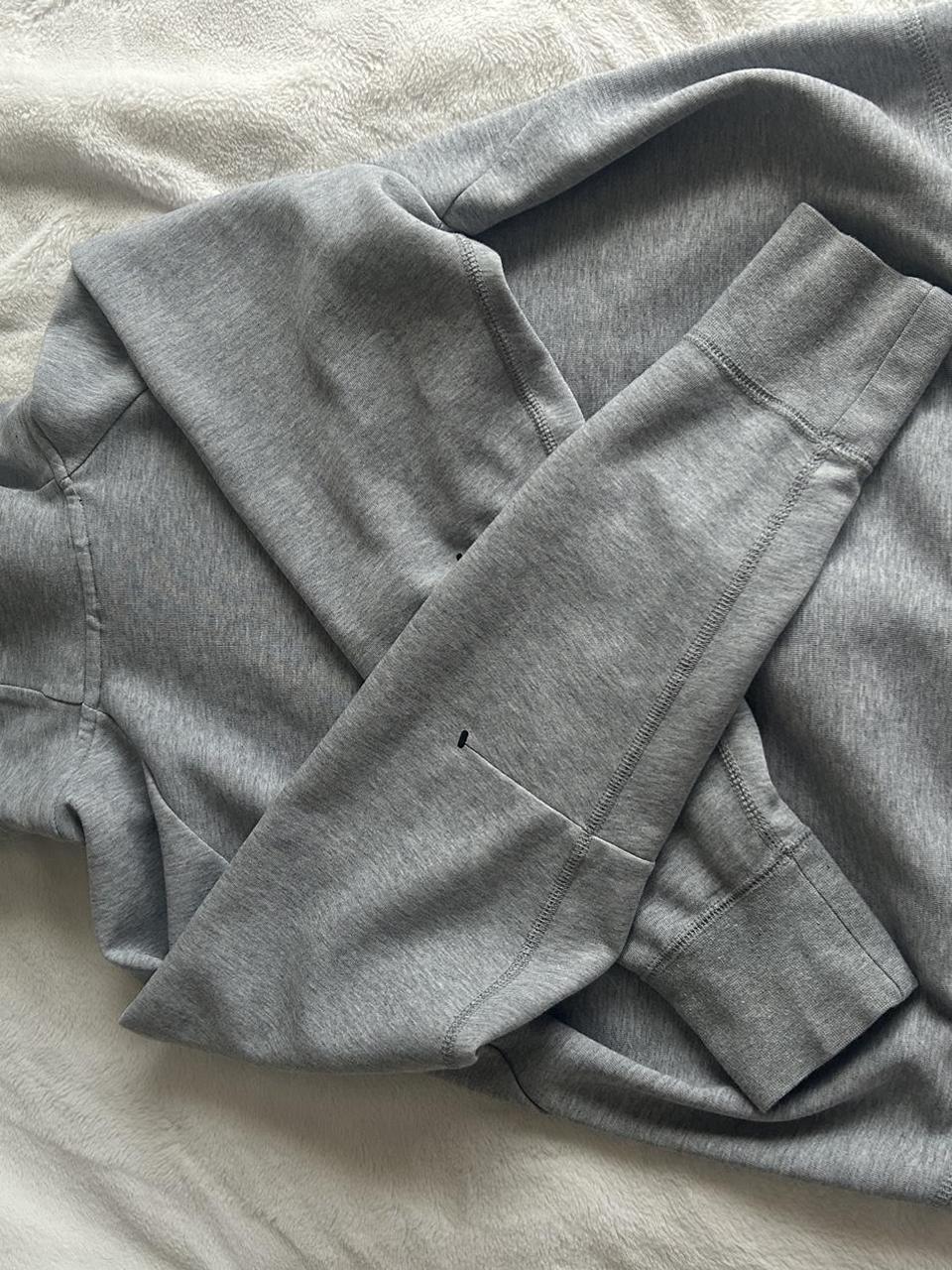 Grey cropped Nike tech - Depop