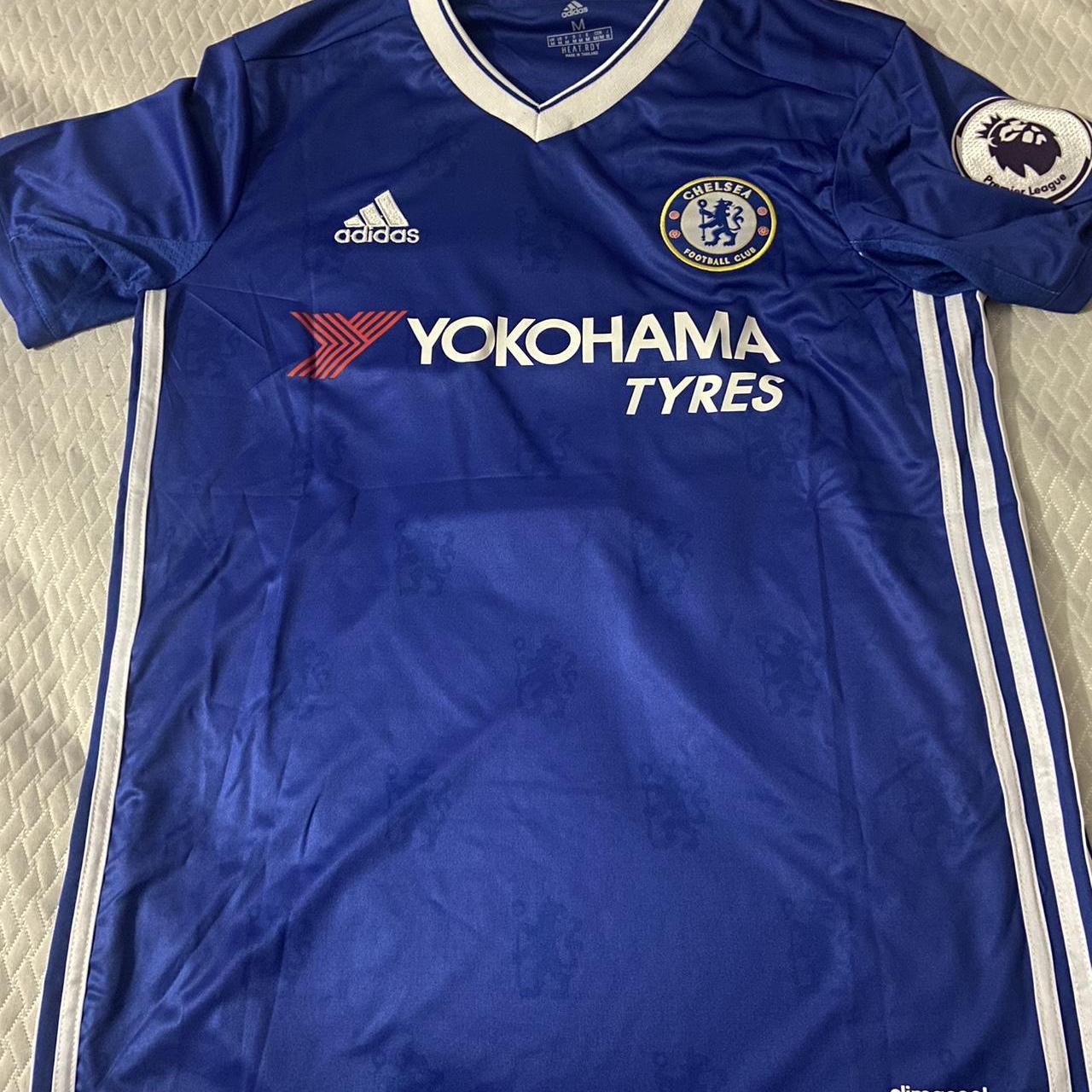 16/17 Chelsea Home Retro Jersey, Eden Hazard,... - Depop