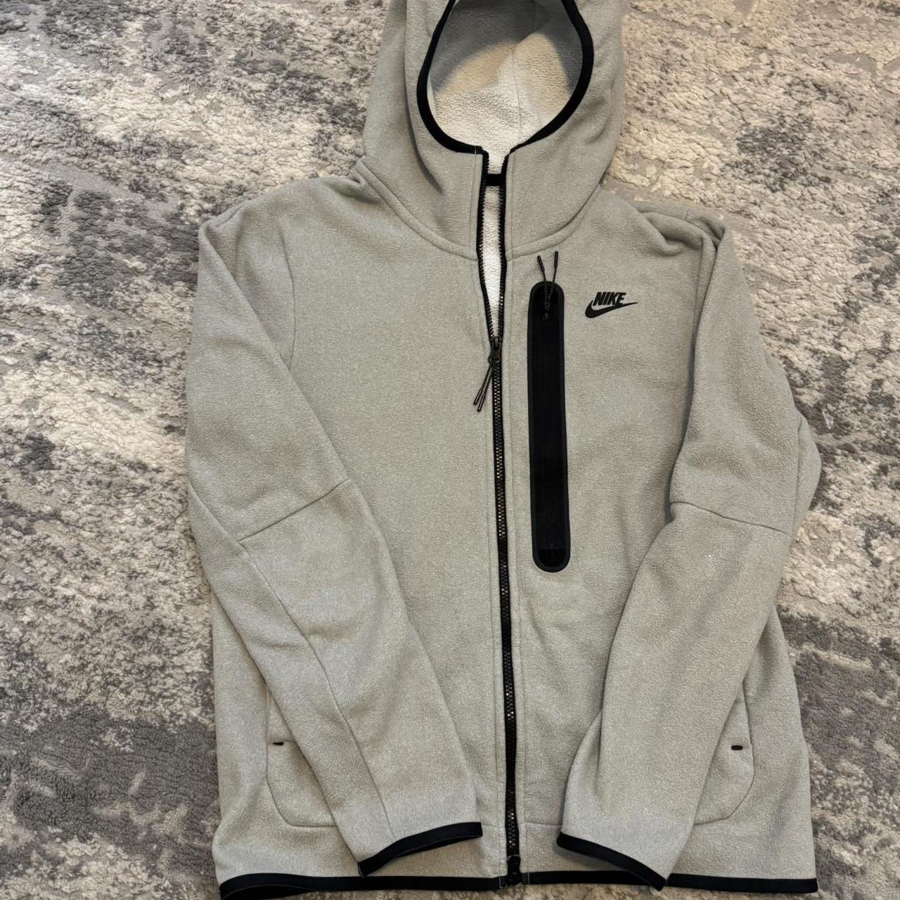 Winter Nike tech fleece hoodie, grey size medium | Depop