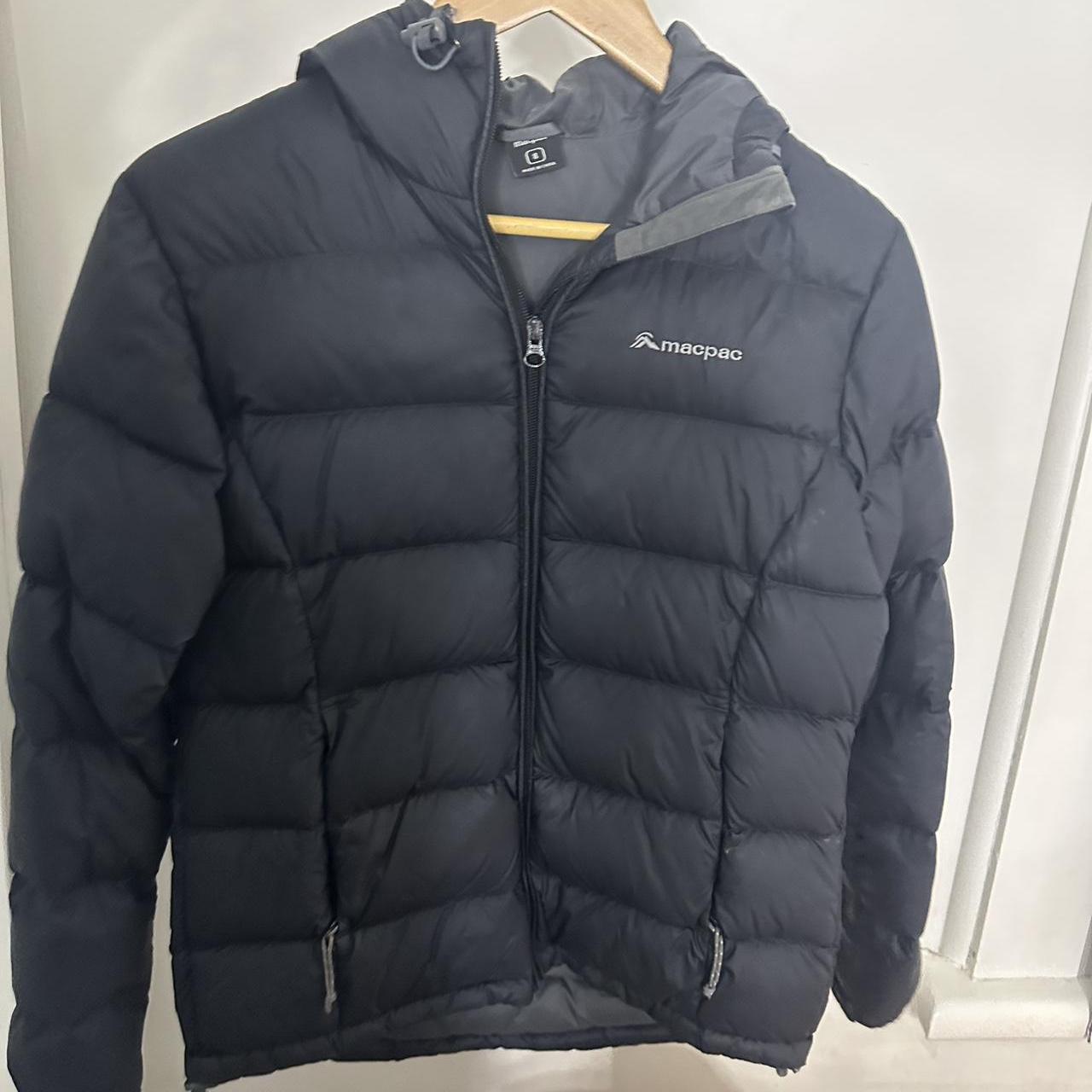 Puffer jacket MACPAC with hoodie attached Size 8... - Depop