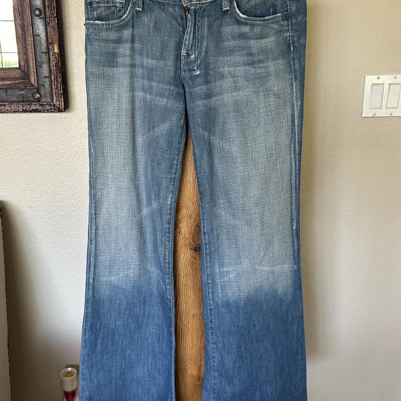 For All Mankind 7 Straight Leg Medium Wash... | Depop