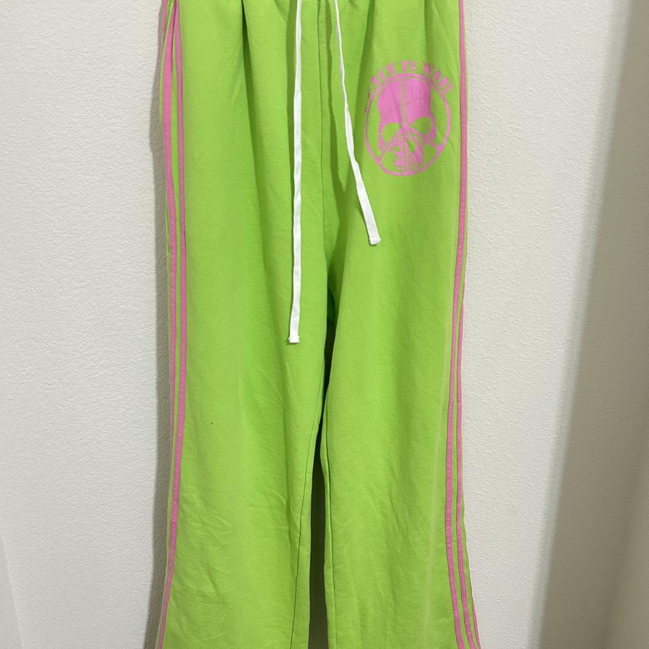 Peaceinwar Limited edition Neon skull sweats Size:M... | Depop