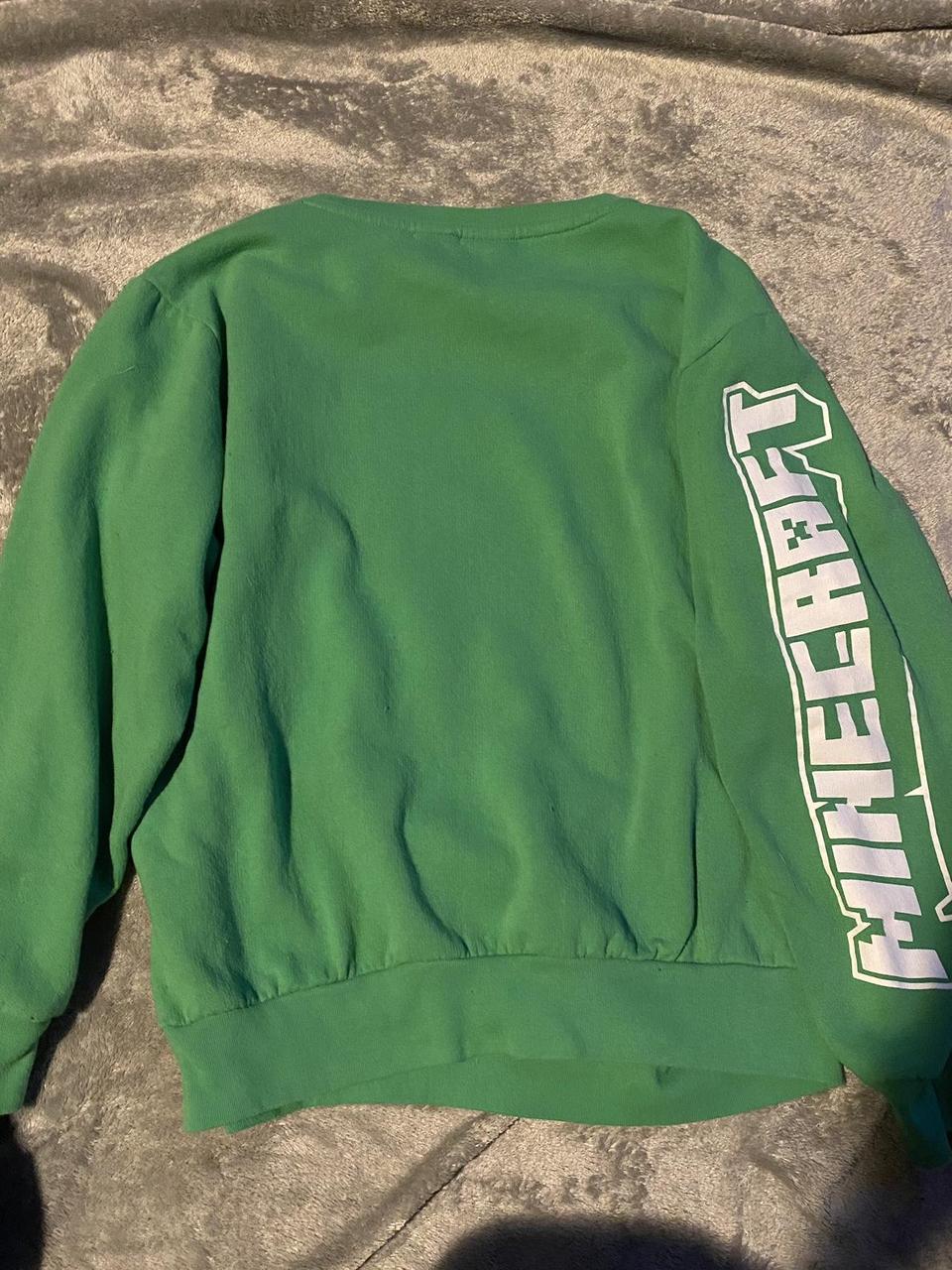 kids large minecraft christmas sweater. worn twice,... - Depop