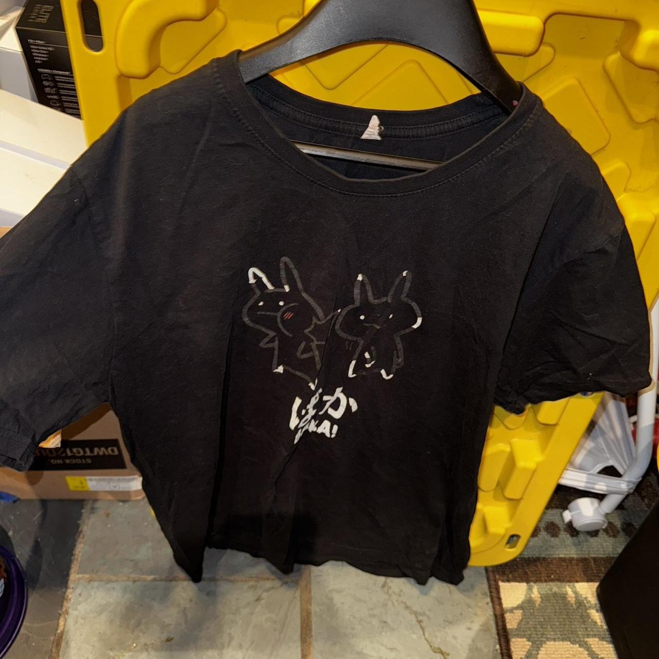 Mostly worn out Black and white Baka tee #anime | Depop