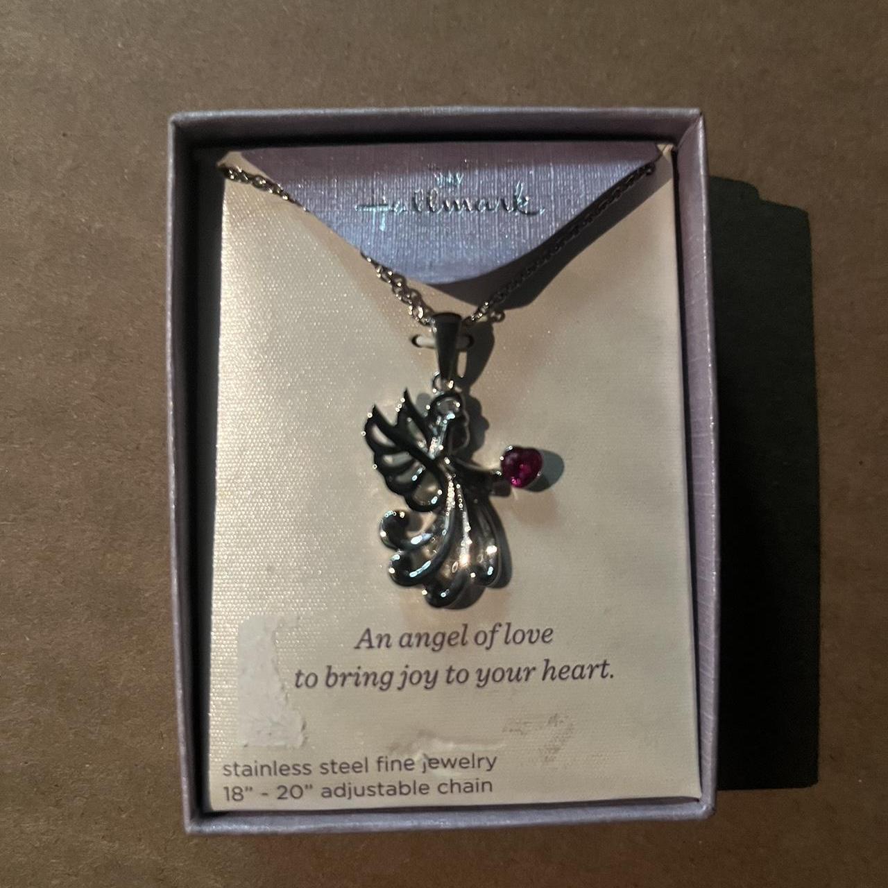 Ruby Angel Necklace by Hallmark - Depop