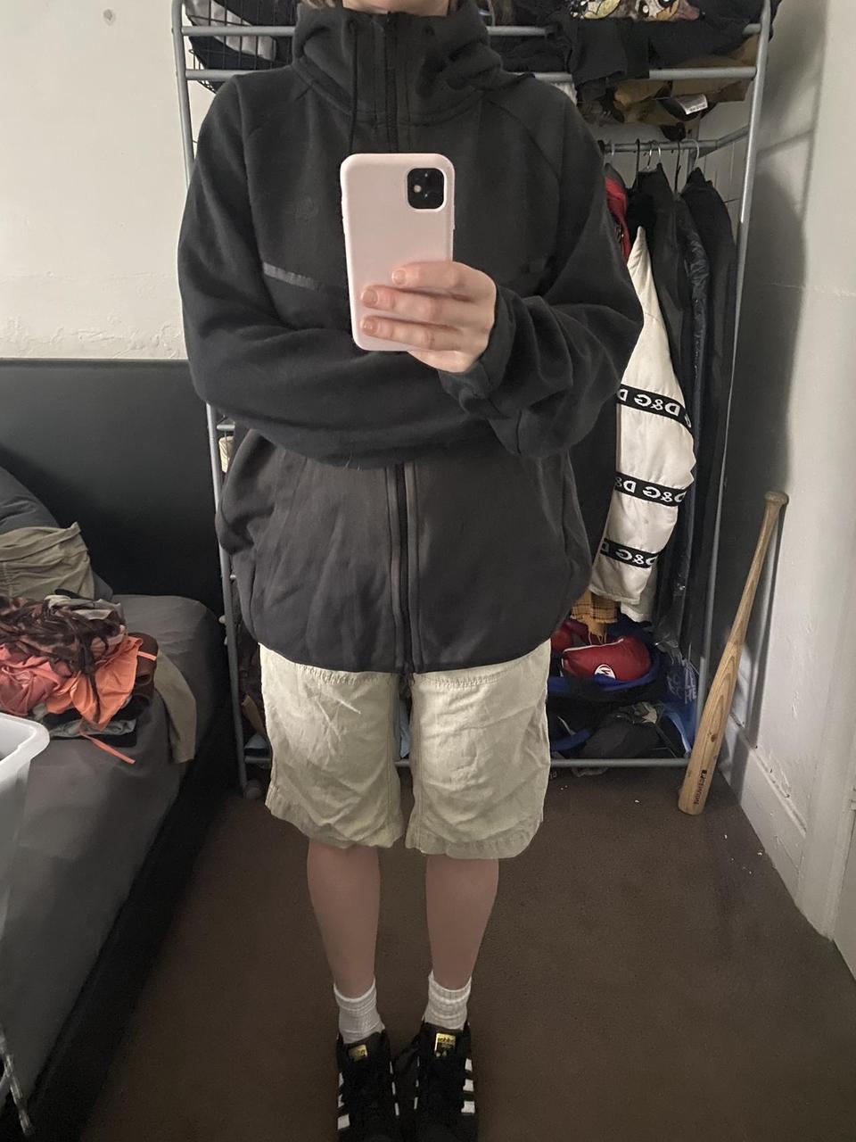 Nike tech fleece zip - has bleach stains on the back... - Depop