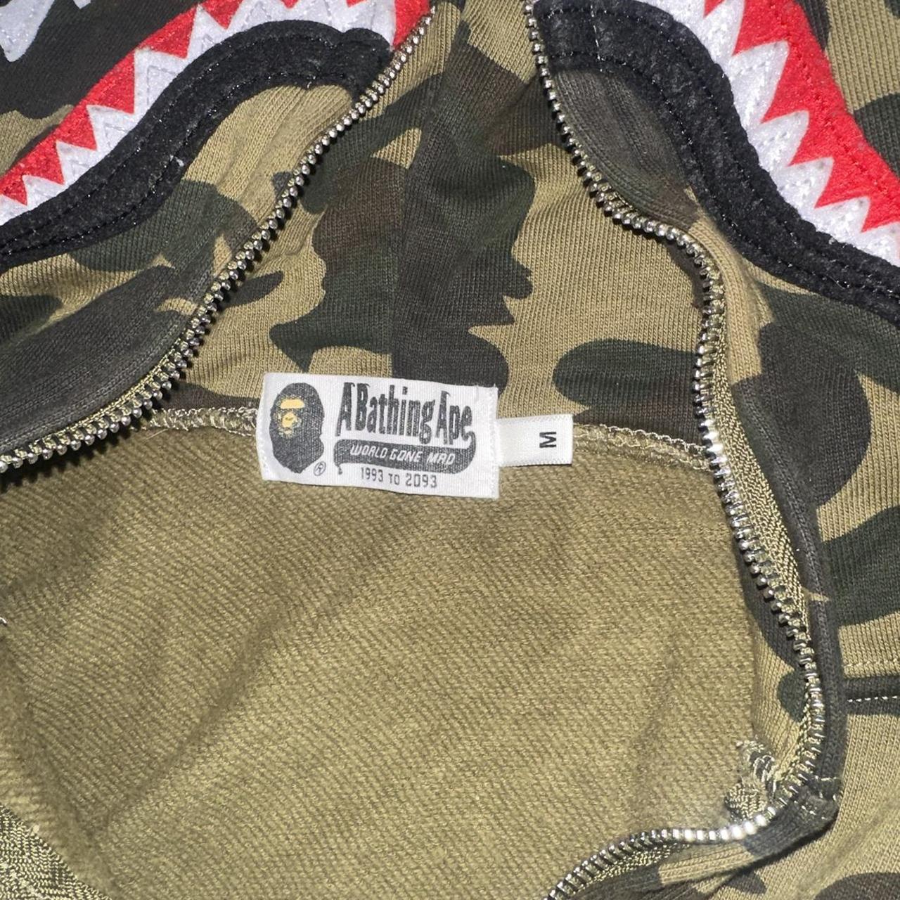 BAPE 1st Camo Shark full zip Hoodie green One of | Depop BAPE 1st Camo Shark full zip Hoodie green One of | Depop