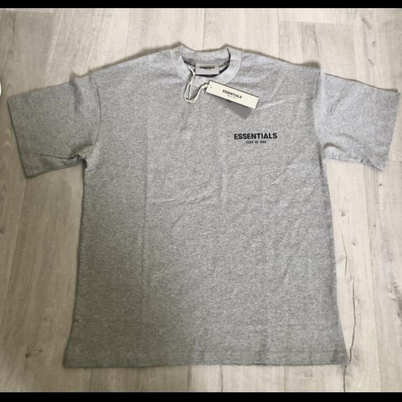 grey essentials tshirt S - Depop