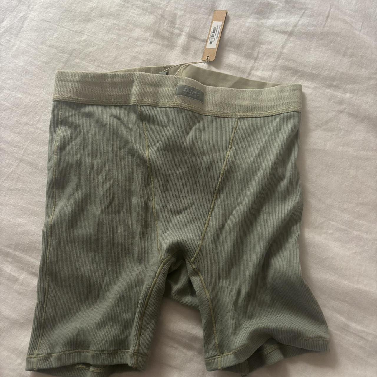 Skims green boxer shorts | Depop