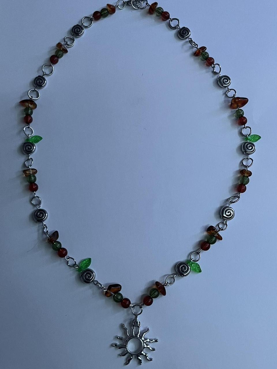 Earthy Cottagecore inspired handmade glass bead... - Depop