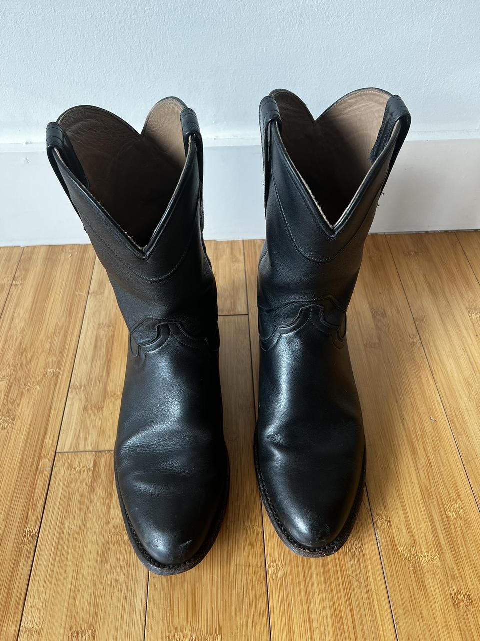 Tecovas The Earl cowboy boot in black calfskin - Depop
