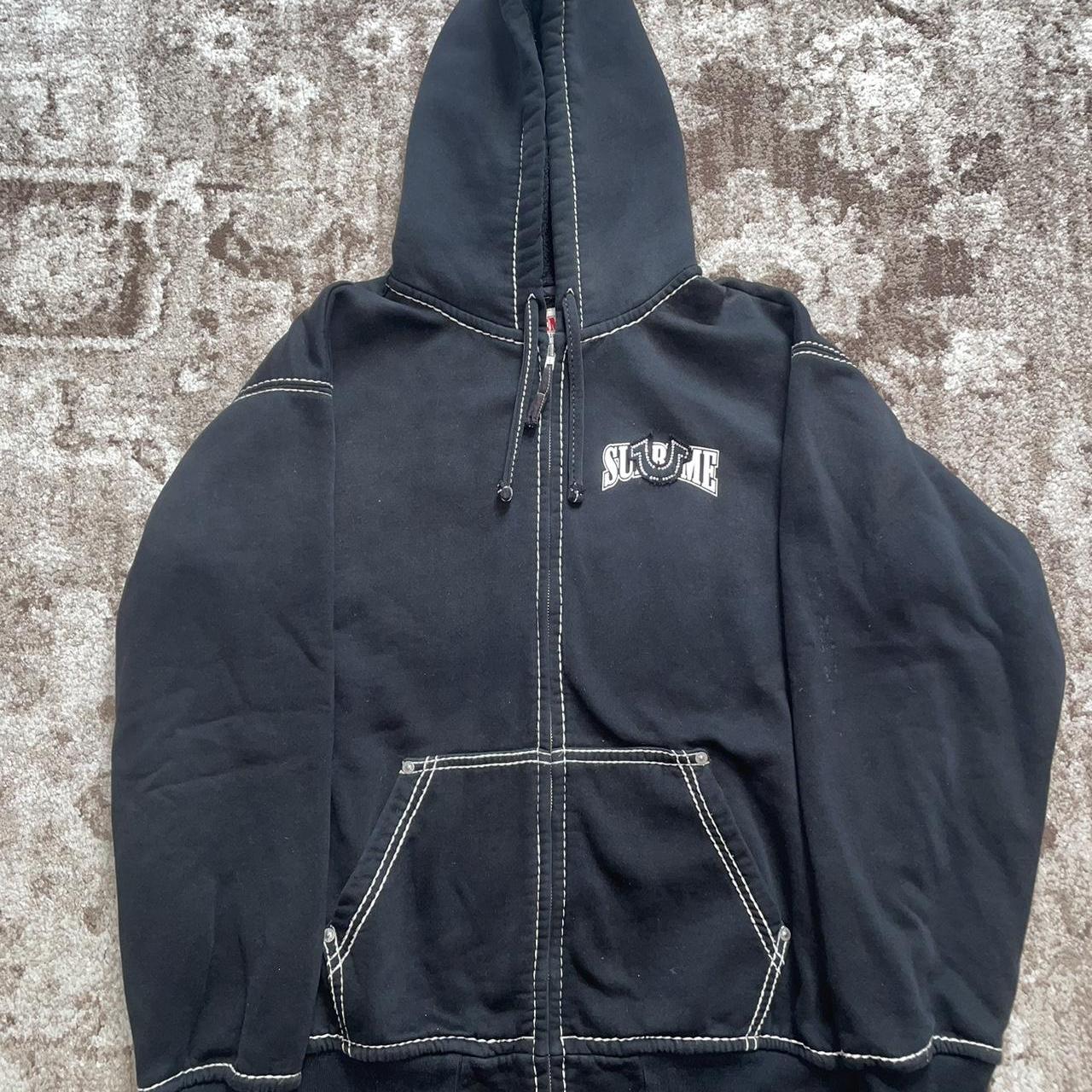 Supreme x True religion zip up. size large fits like... | Depop