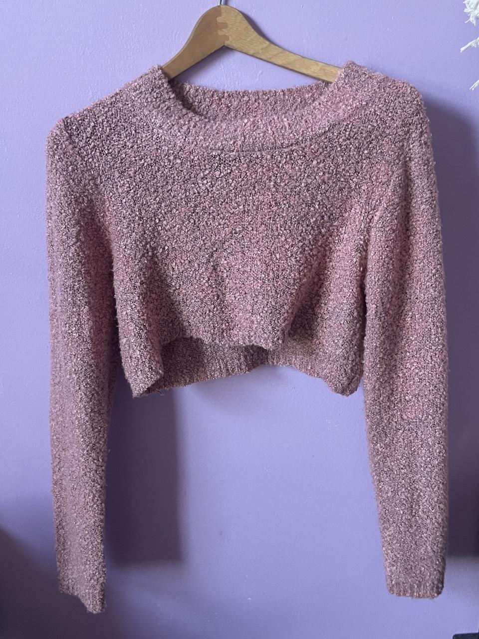 Pink knit sweater wild fable - Depop